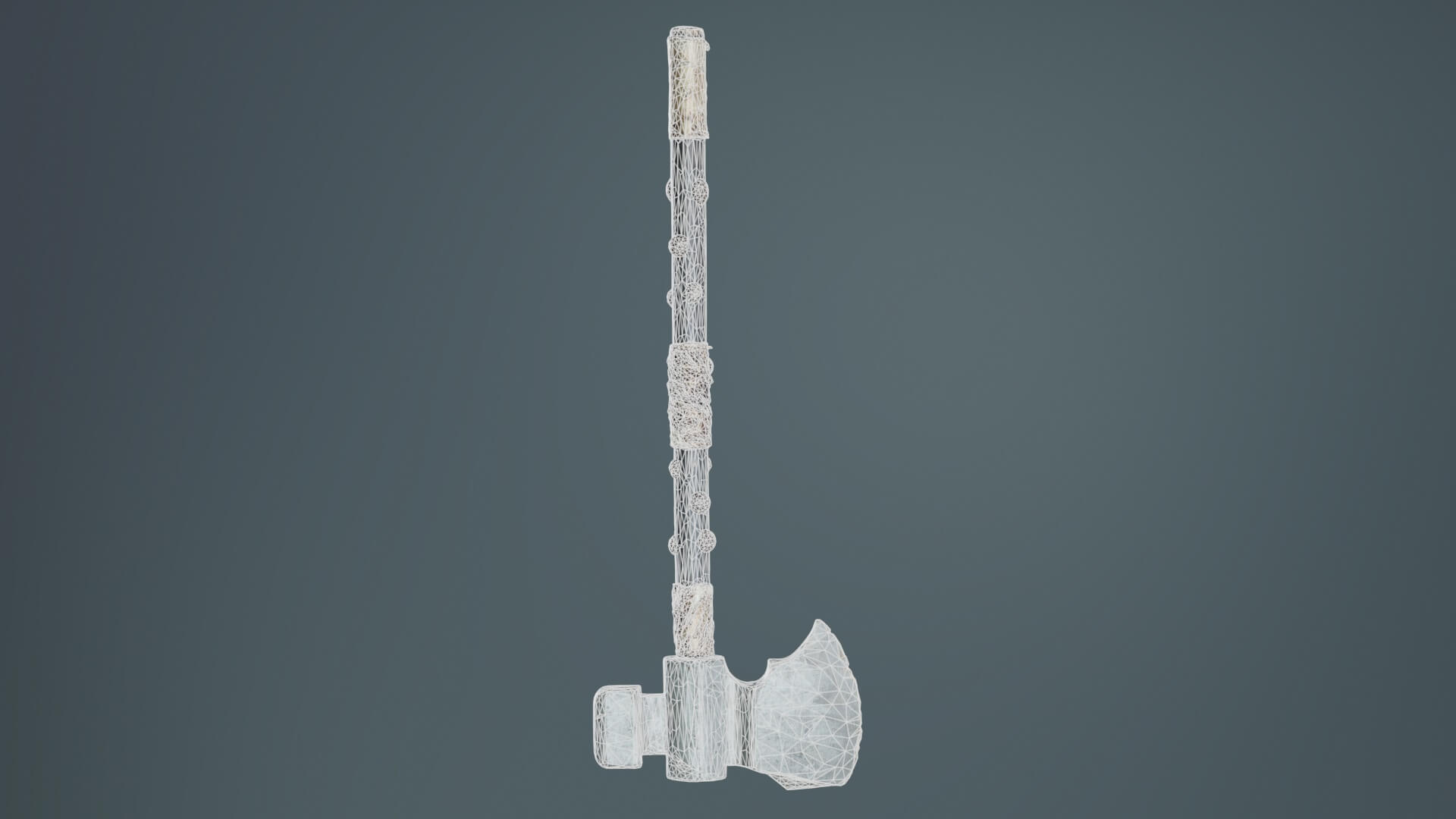 Fur Axe - 3D Model by Polygonal Miniatures