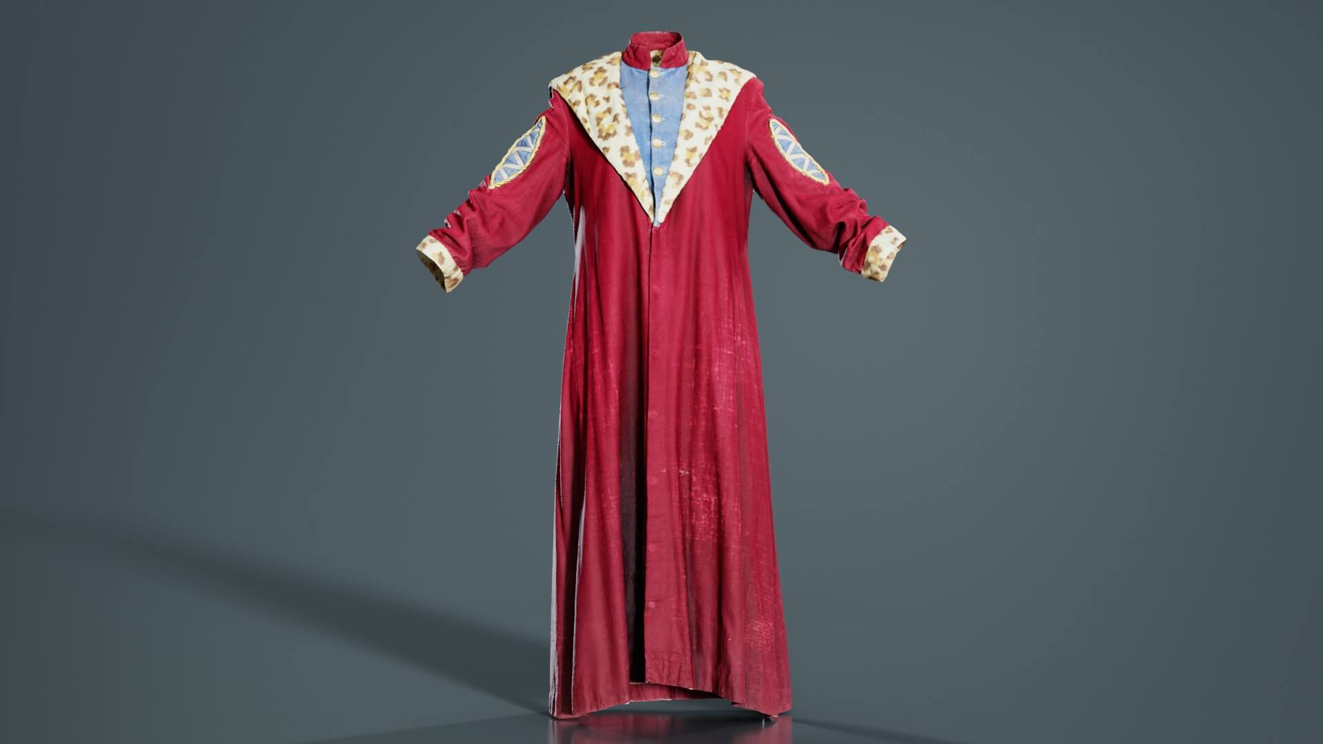 Fur Coat Closed - 3D Model by Polygonal Miniatures