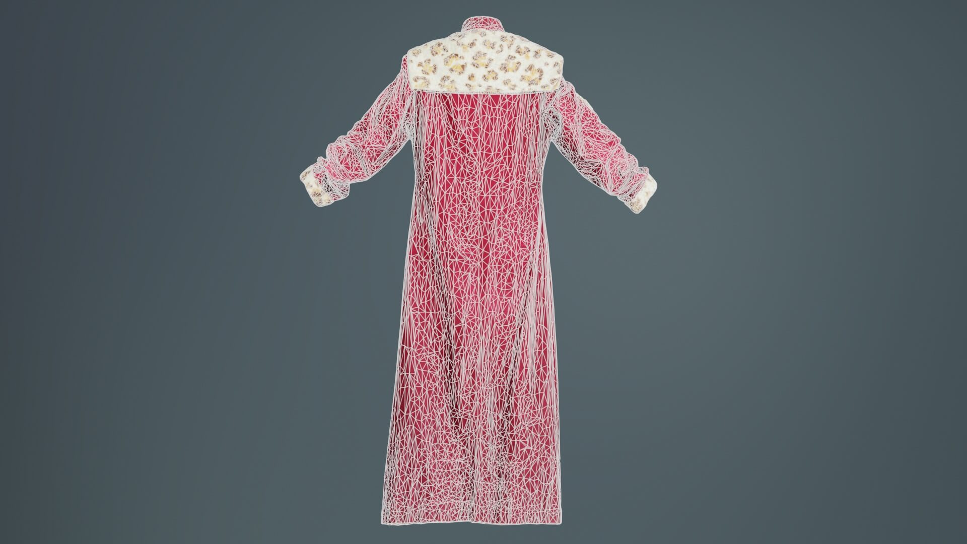 Fur Coat Closed - 3D Model by Polygonal Miniatures