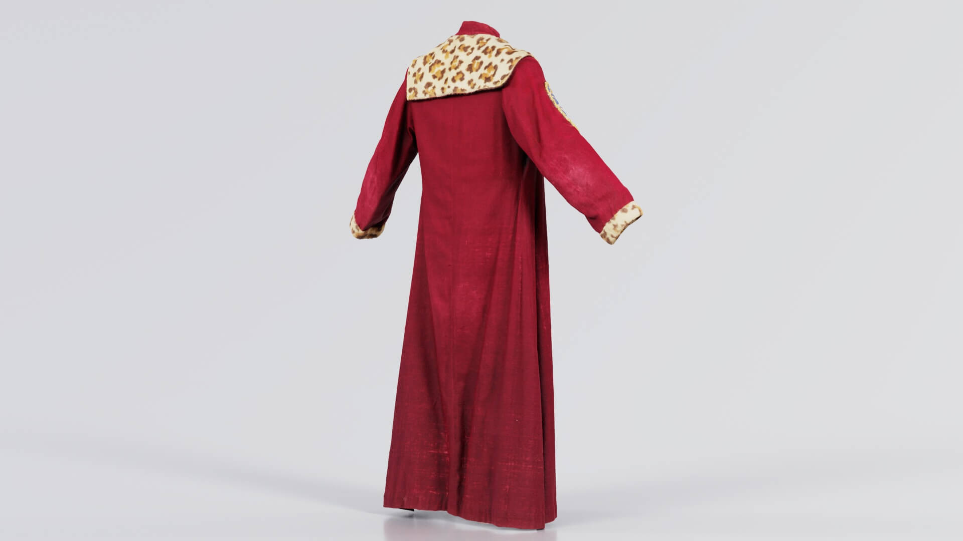 Fur Coat Male Open - 3D Model by Polygonal Miniatures