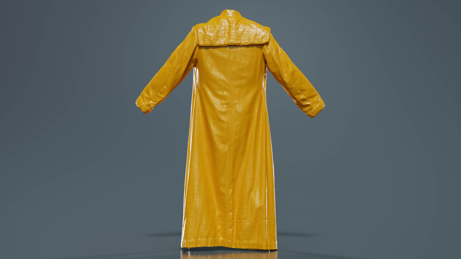 Fur Coat Male Open - 3D Model by Polygonal Miniatures