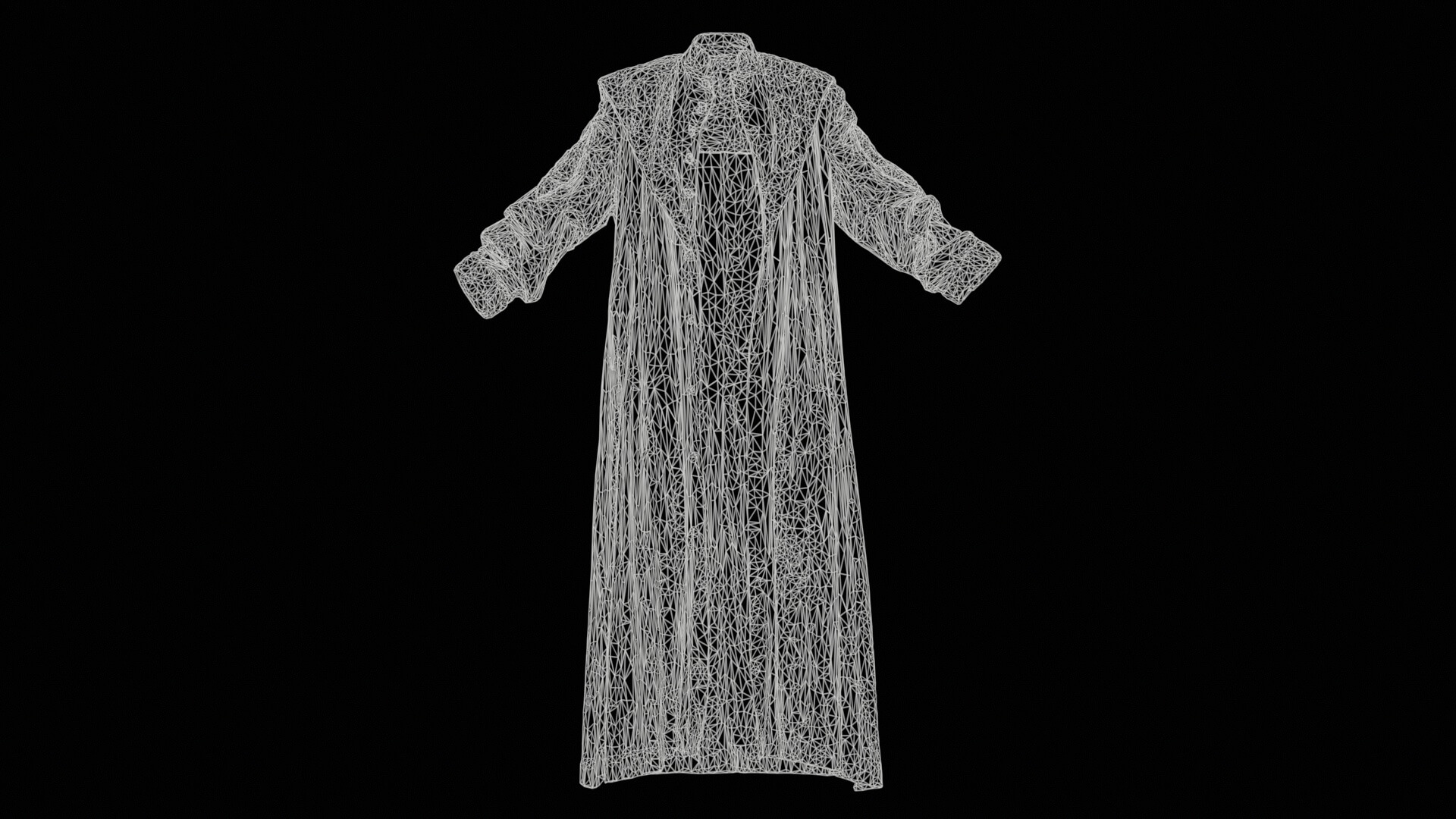 Fur Coat Open - 3D Model by Polygonal Miniatures