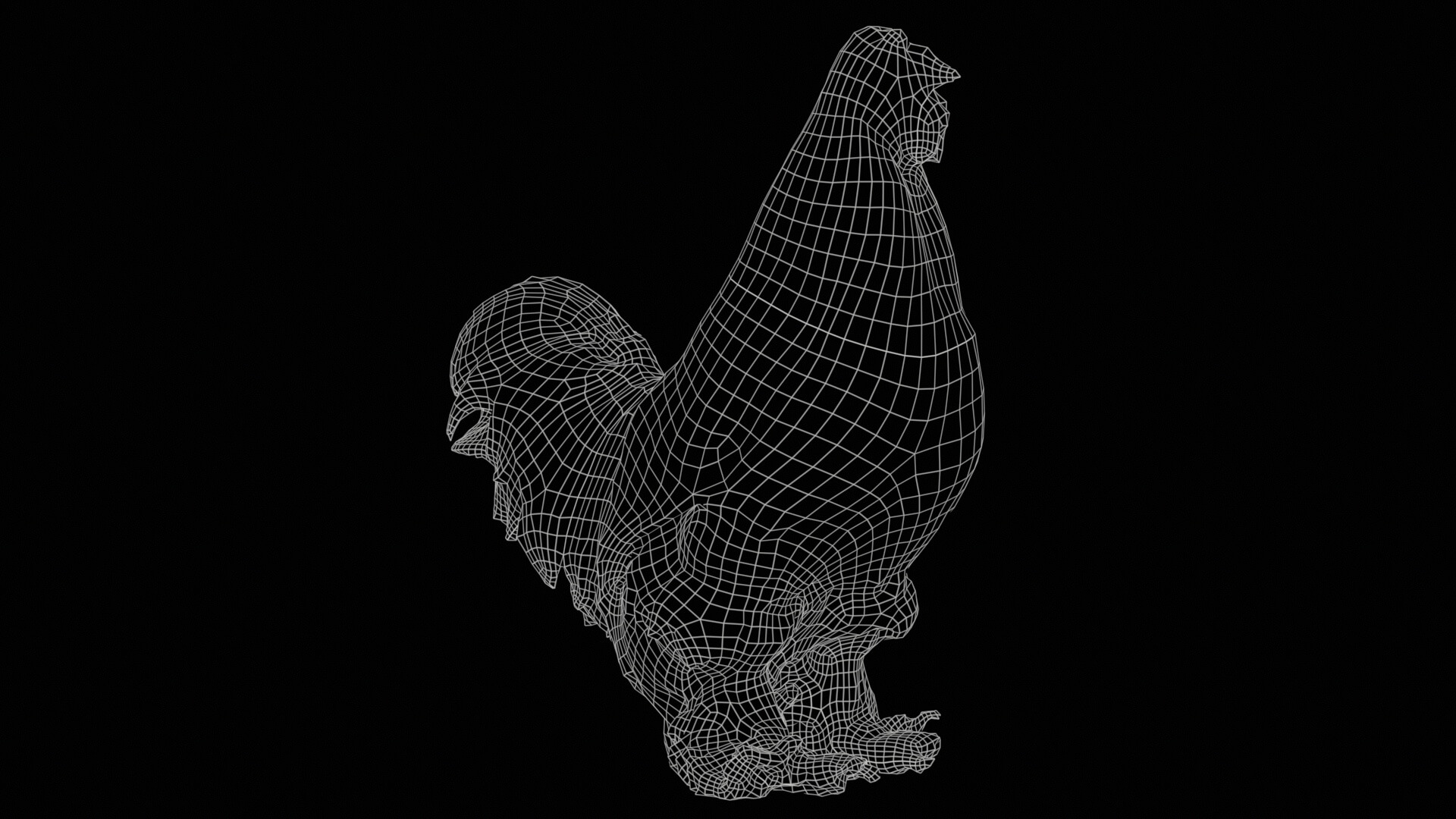 Gallus Domesticus Rooster - 3D Model by Polygonal Miniatures
