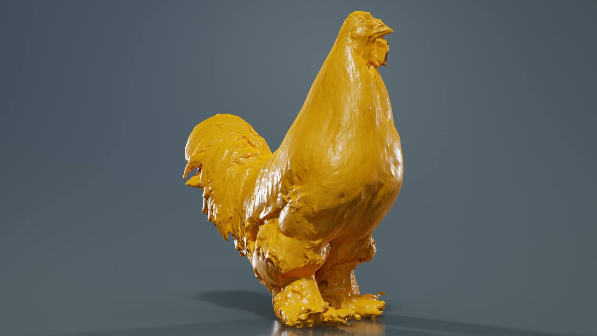 Gallus Domesticus Rooster - 3D Model by Polygonal Miniatures