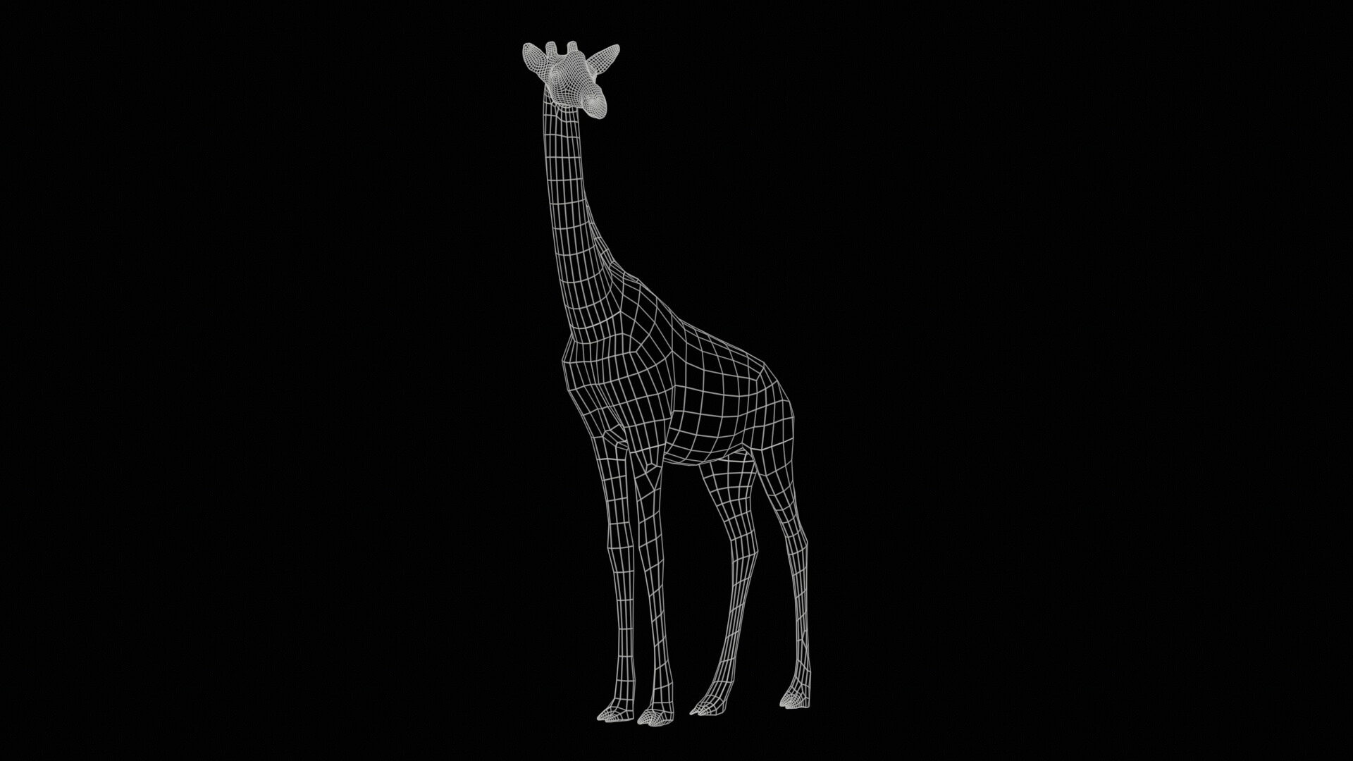 Mature Giraffe - 3D Model by Polygonal Miniatures
