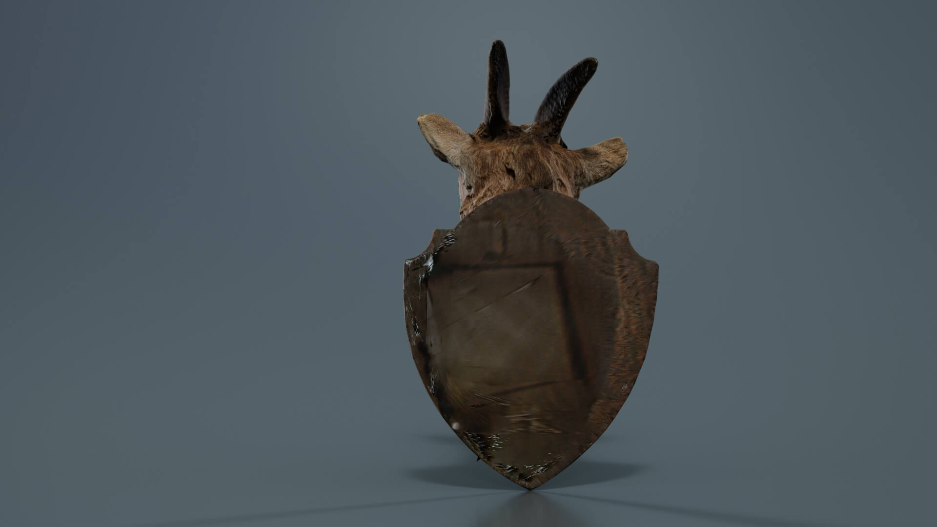 Mounted Goat Head - 3D Model by Polygonal Miniatures