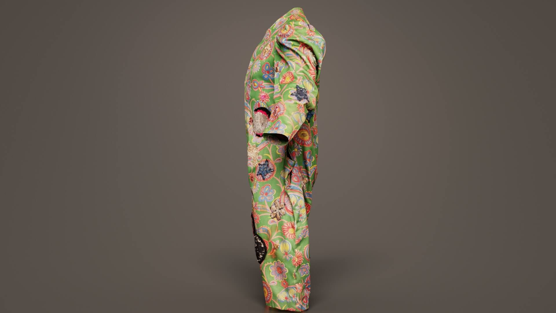 Green Clown Costume - 3D Model by Polygonal Miniatures