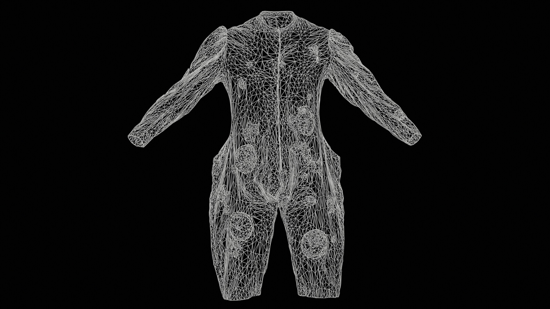 Green Clown Costume - 3D Model by Polygonal Miniatures