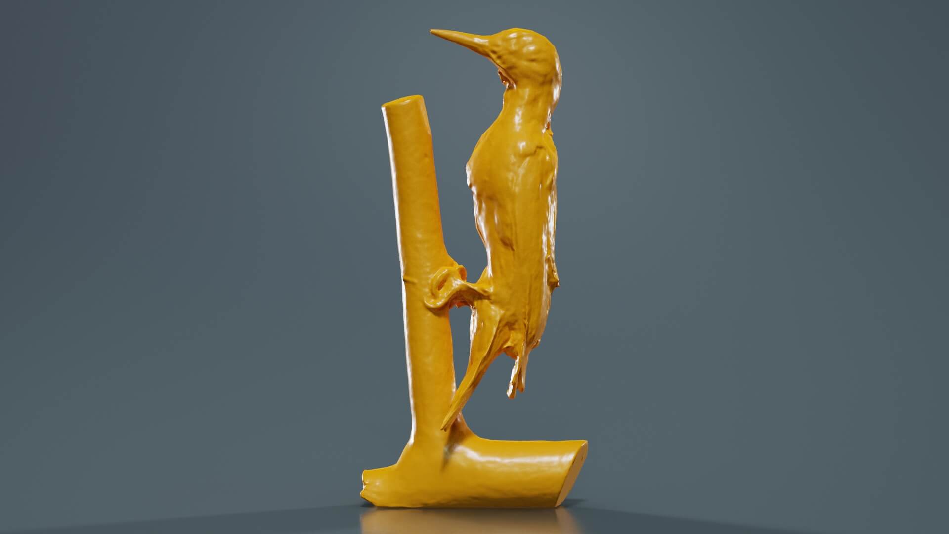 Green Woodpecker Picidae - 3D Model by Polygonal Miniatures