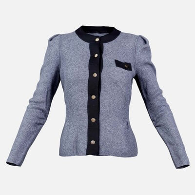 Grey Chest Pocket Top Pull - 3D Model by Polygonal Miniatures