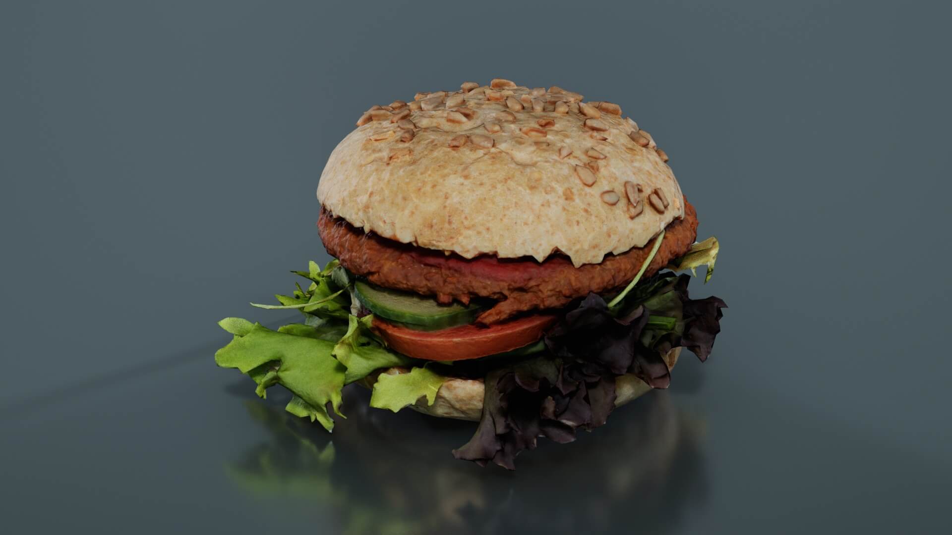 Healthy Burger - 3D Model by Polygonal Miniatures