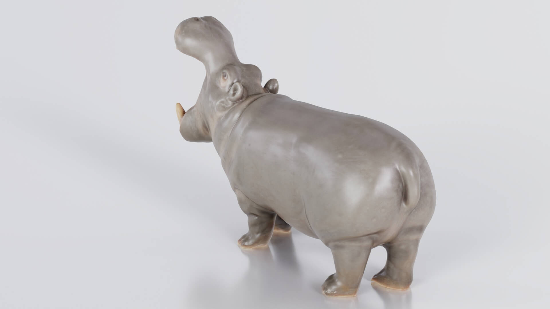 Hippo - 3D Model by Polygonal Miniatures