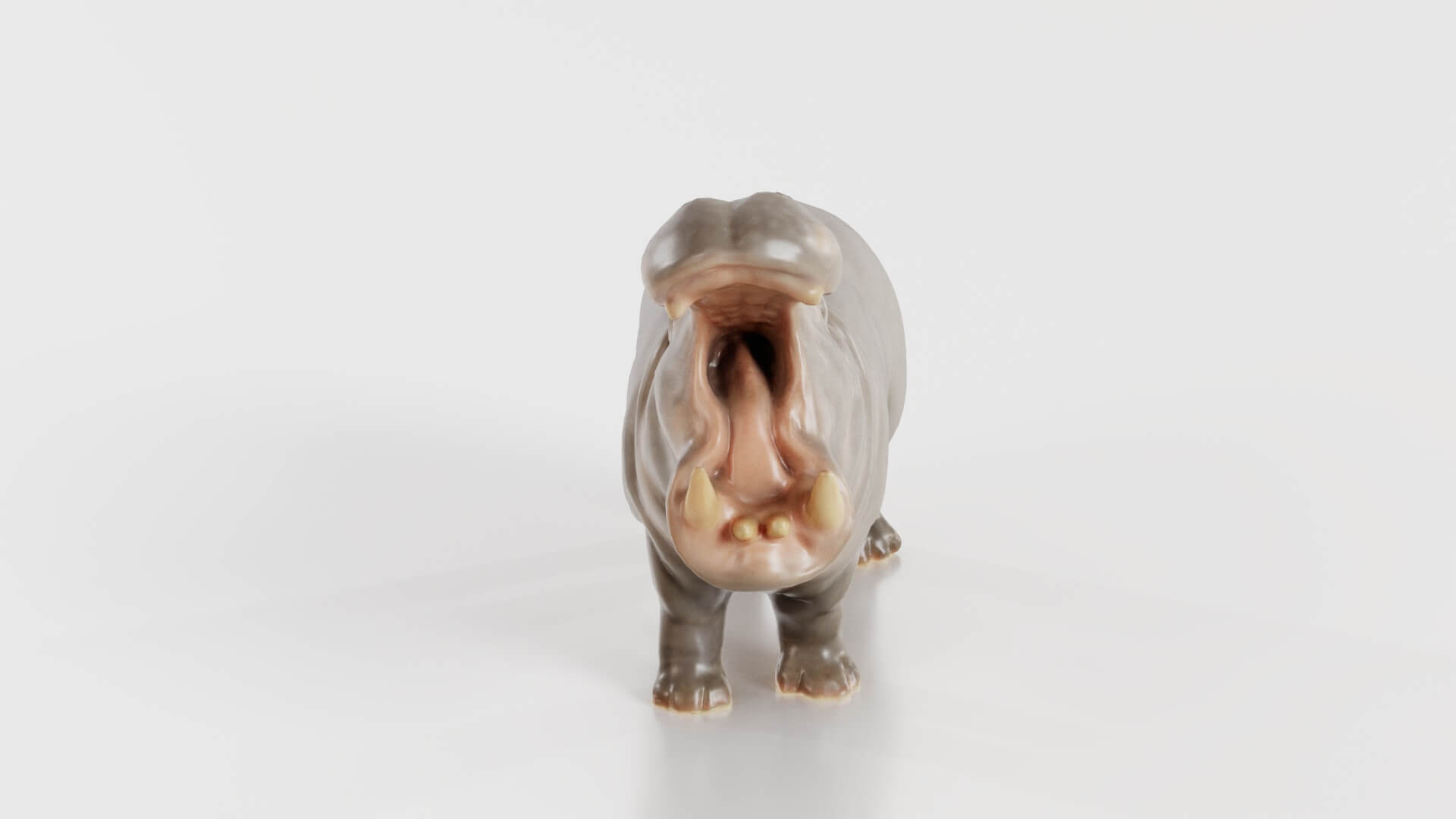 Hippo - 3D Model by Polygonal Miniatures