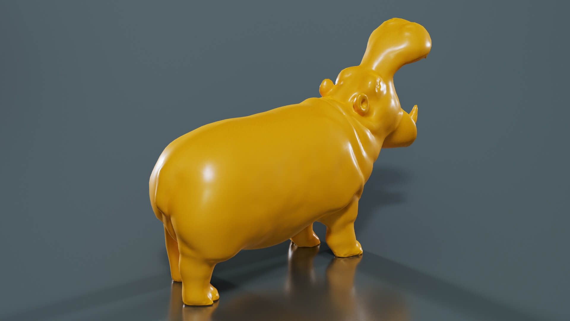 Hippo - 3D Model by Polygonal Miniatures