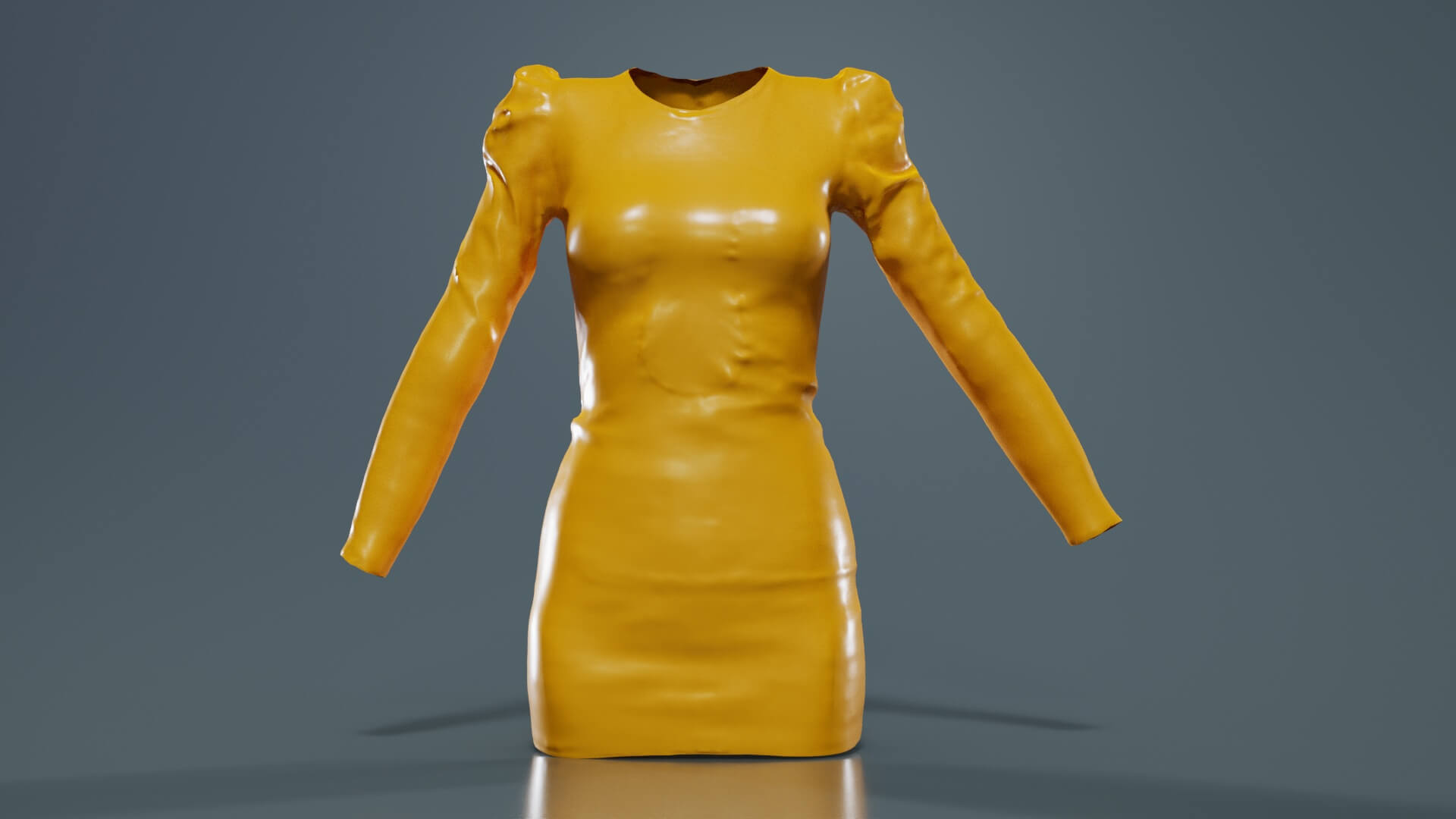 Holographic Dot Dress - 3D Model by Polygonal Miniatures