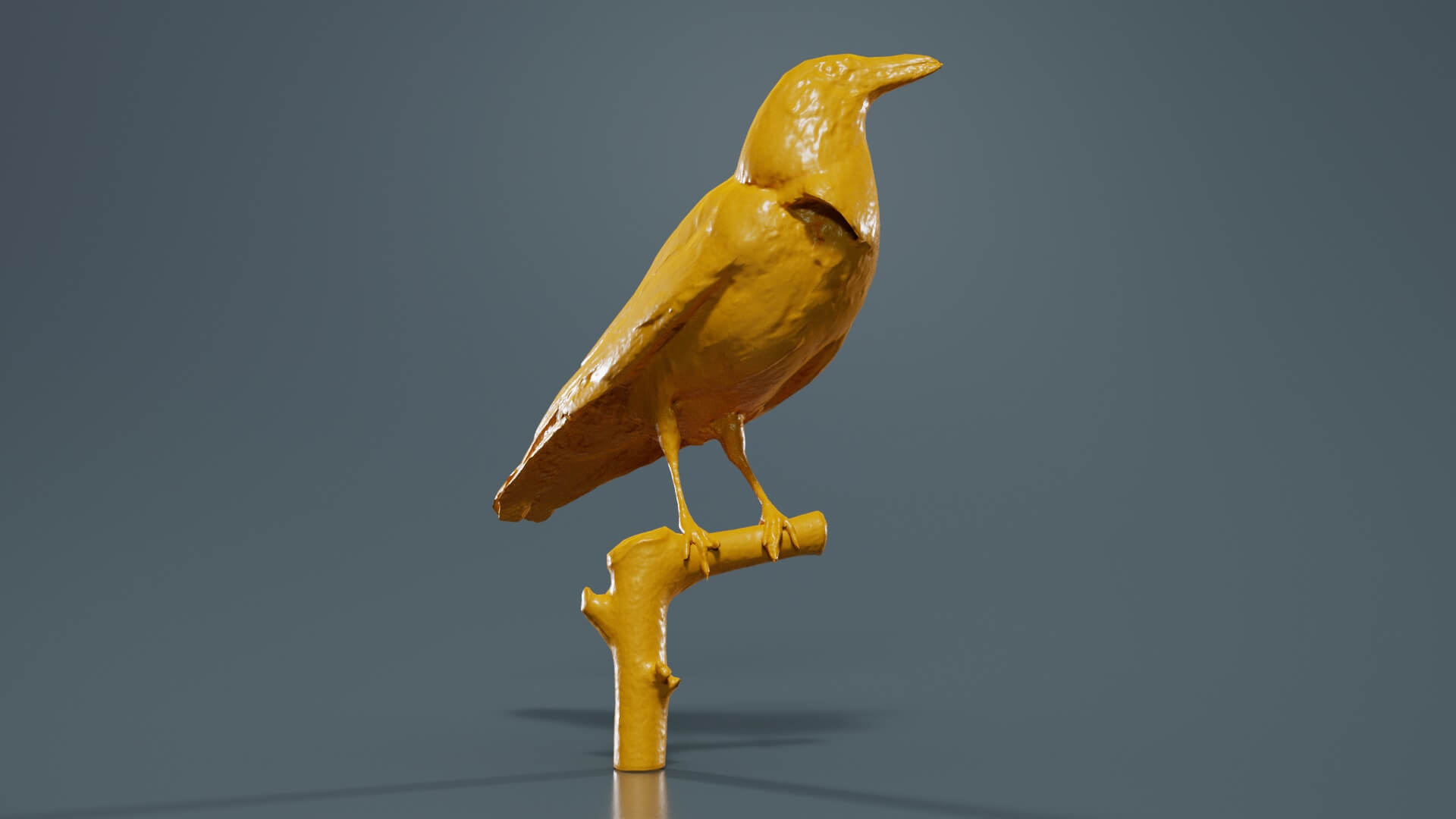 Hooded Crow Corvus Cornix - 3D Model by Polygonal Miniatures