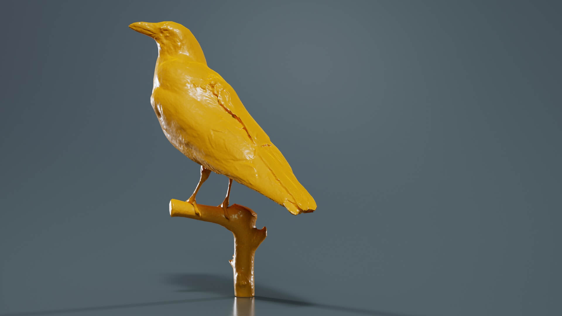 Hooded Crow Corvus Cornix - 3D Model by Polygonal Miniatures