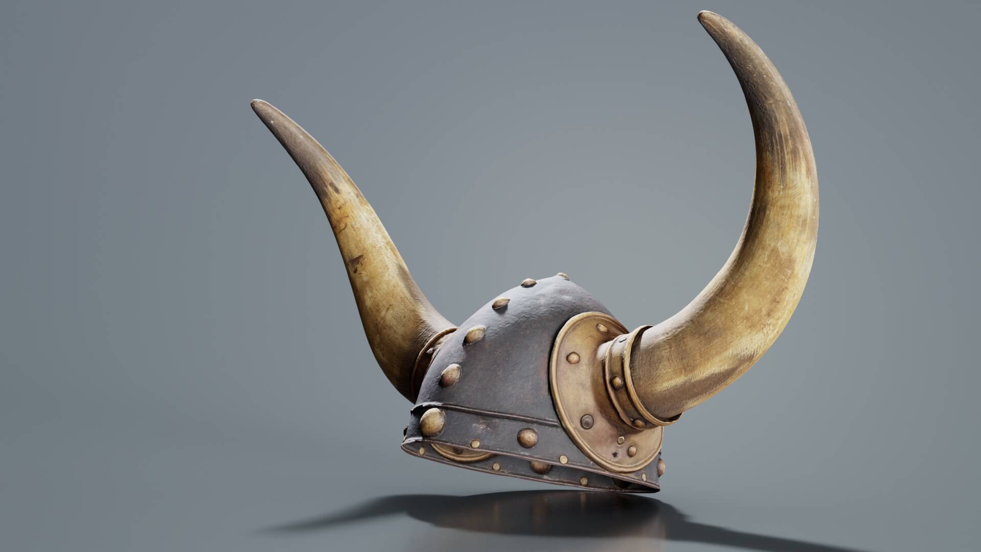 Horn Helmet - 3D Model by Polygonal Miniatures