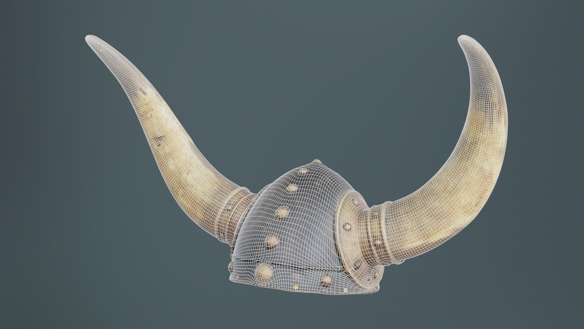Horn Helmet - 3D Model by Polygonal Miniatures
