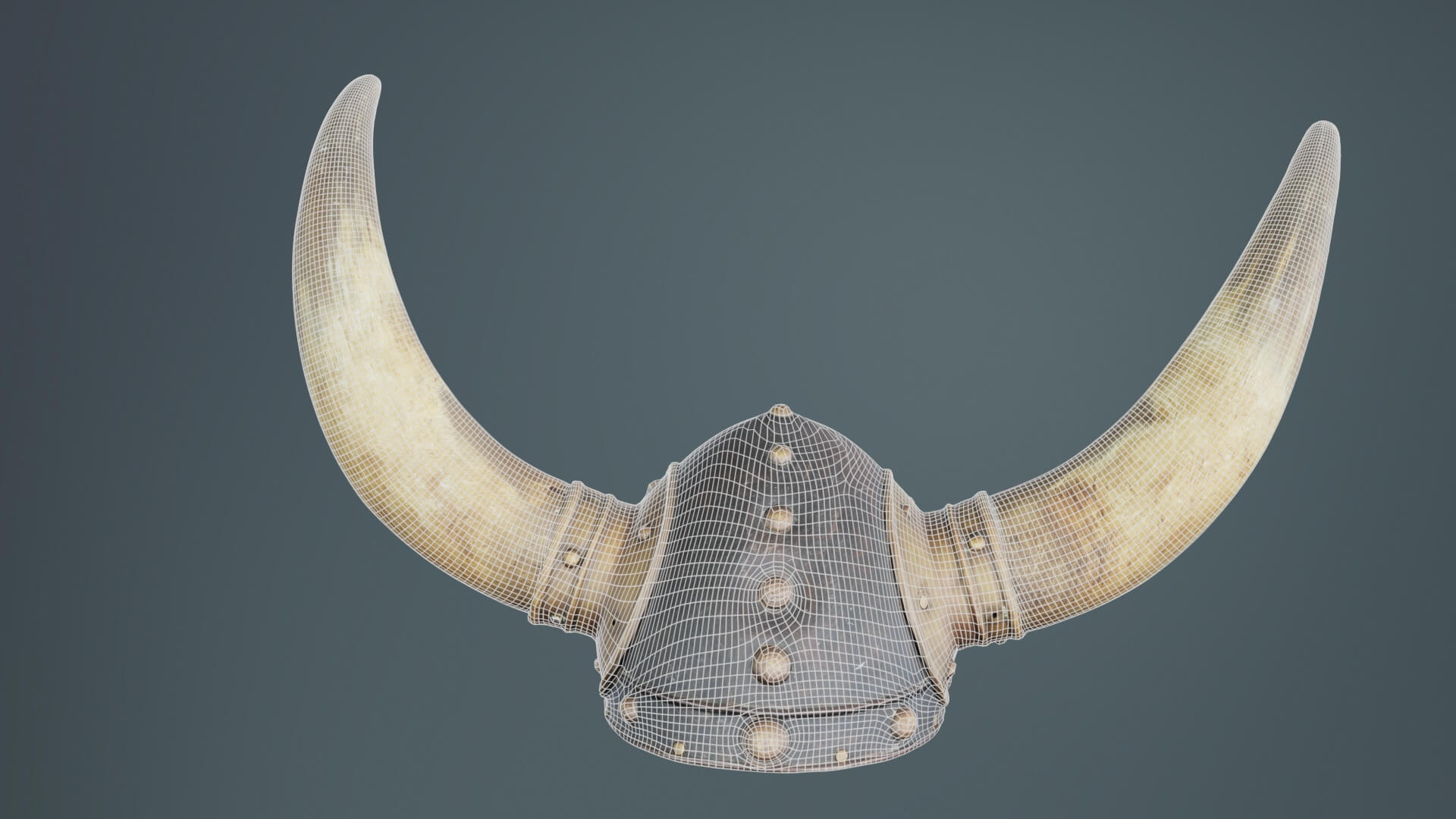 Horn Helmet - 3D Model by Polygonal Miniatures