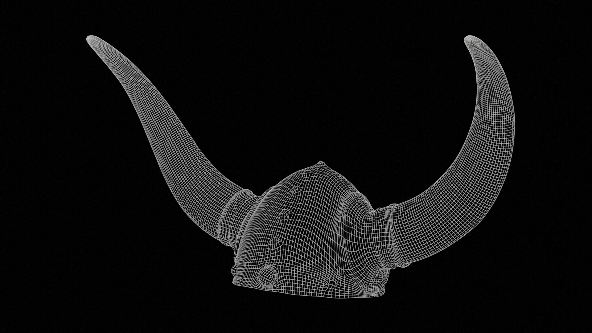 Horn Helmet - 3D Model by Polygonal Miniatures