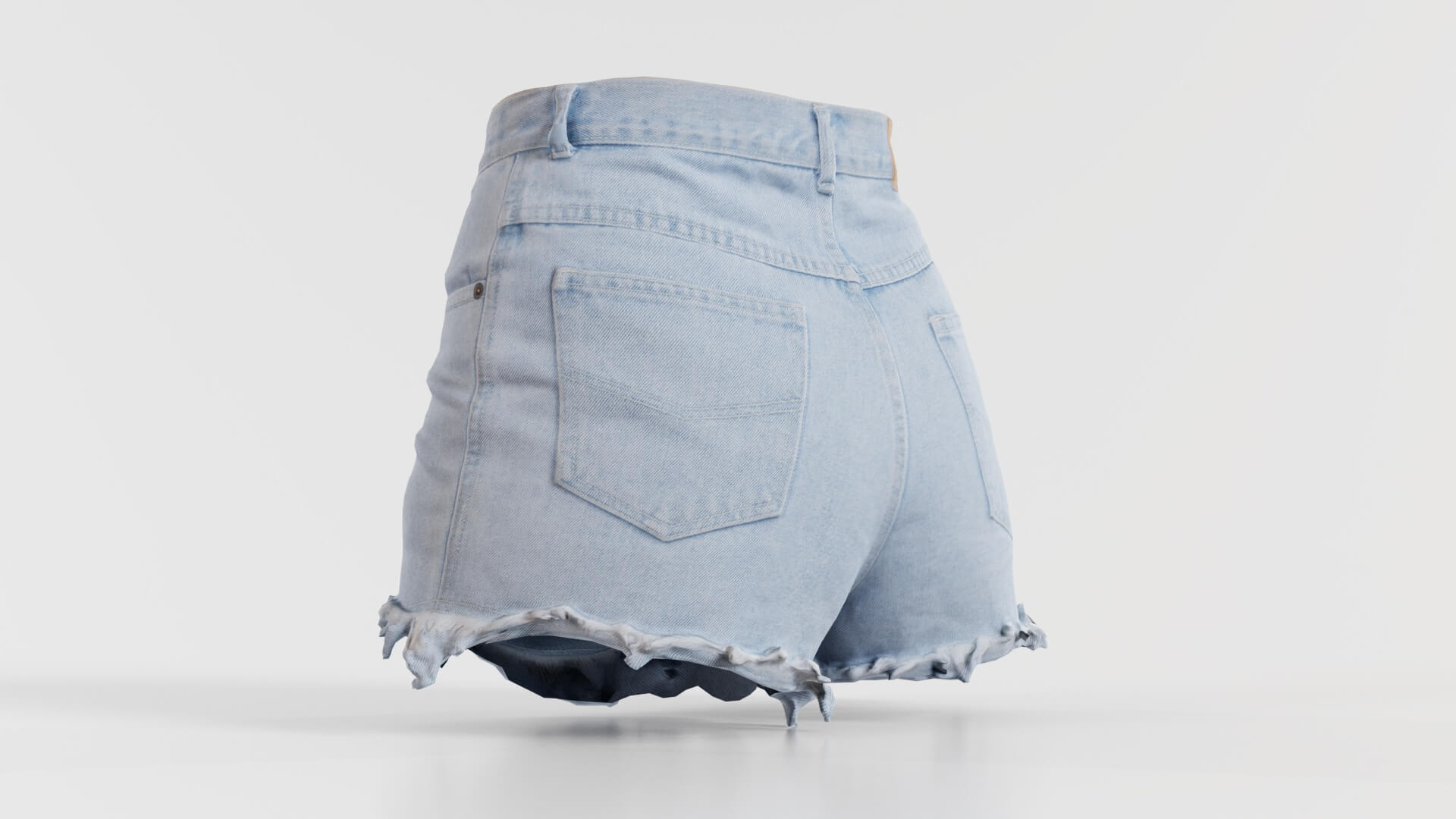 Jeans Shorts - 3D Model by Polygonal Miniatures