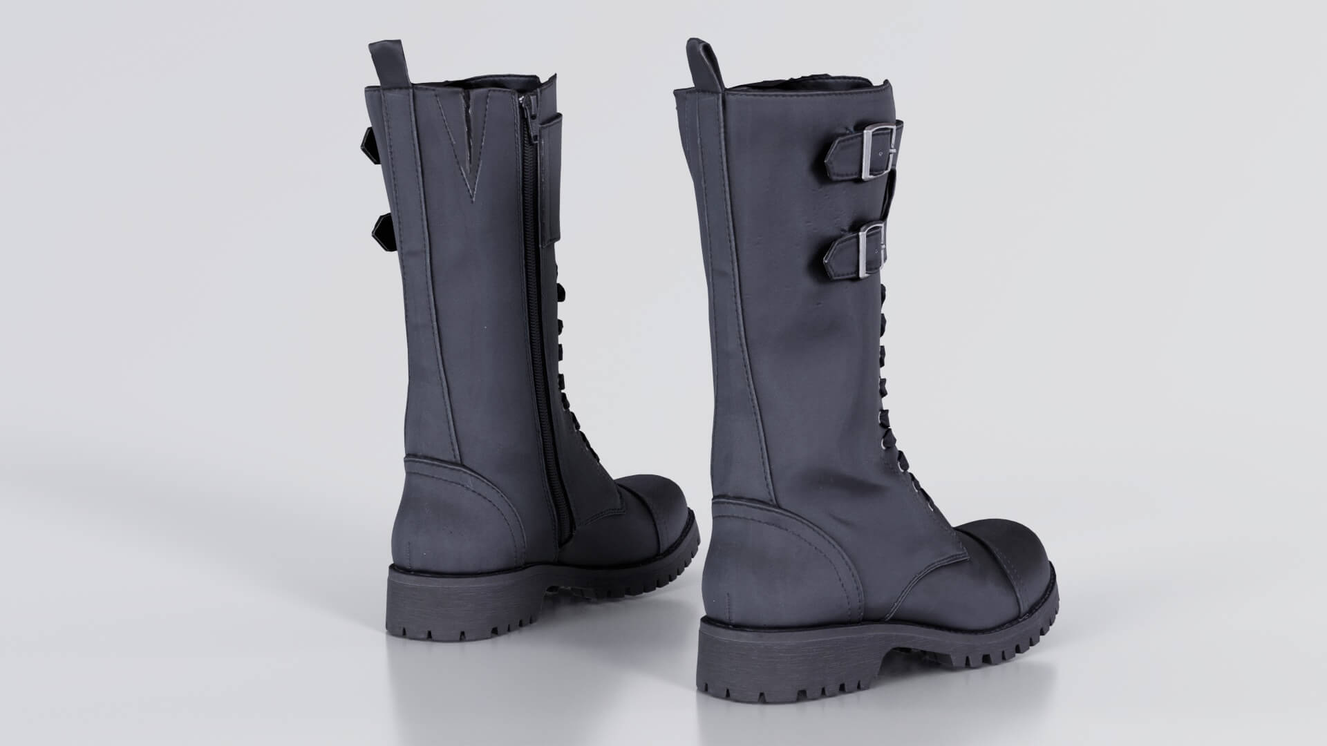 Laces and Buckles Boots - 3D Model by Polygonal Miniatures