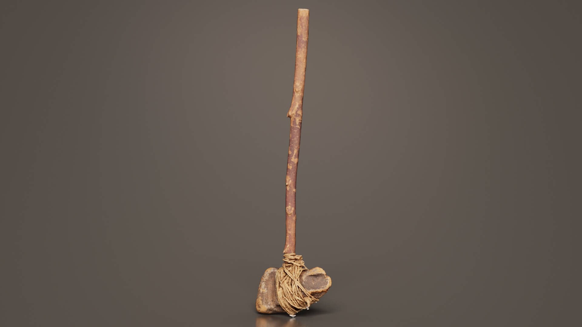 Large Branch Rope Axe - 3D Model by Polygonal Miniatures