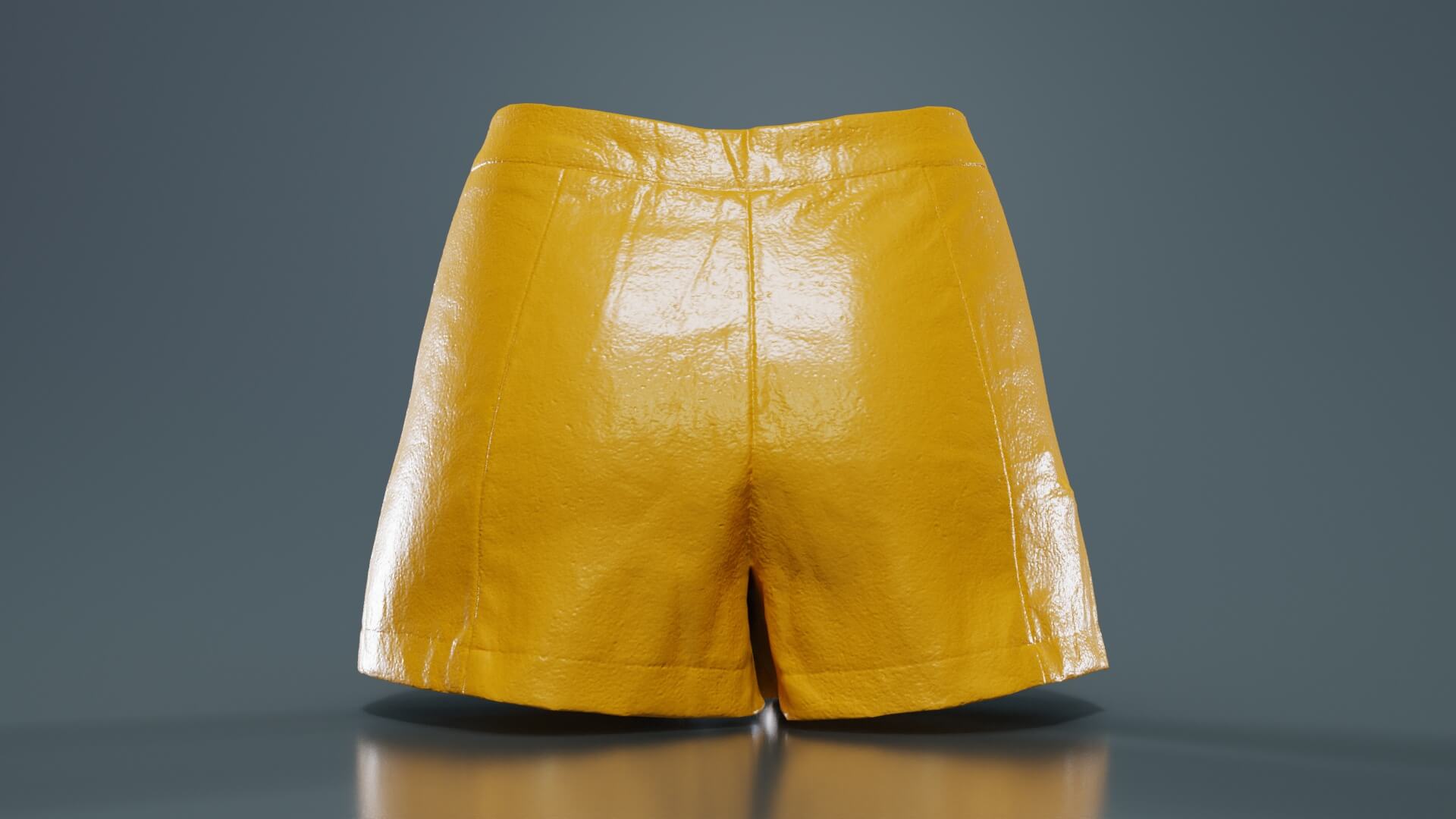 Leather Buttons Shorts - 3D Model by Polygonal Miniatures