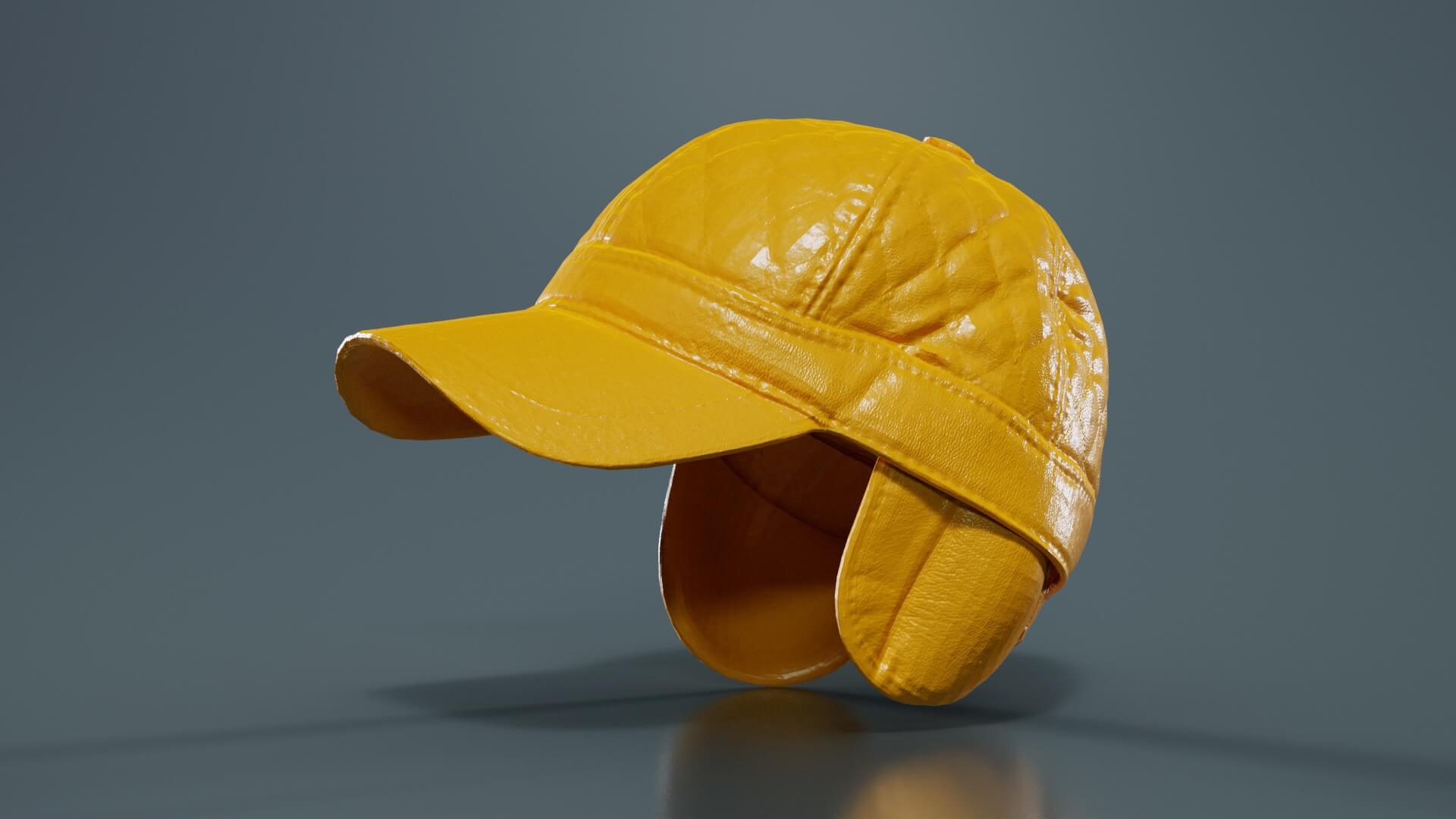 Leather Cap with Ear Pads - 3D Model by Polygonal Miniatures