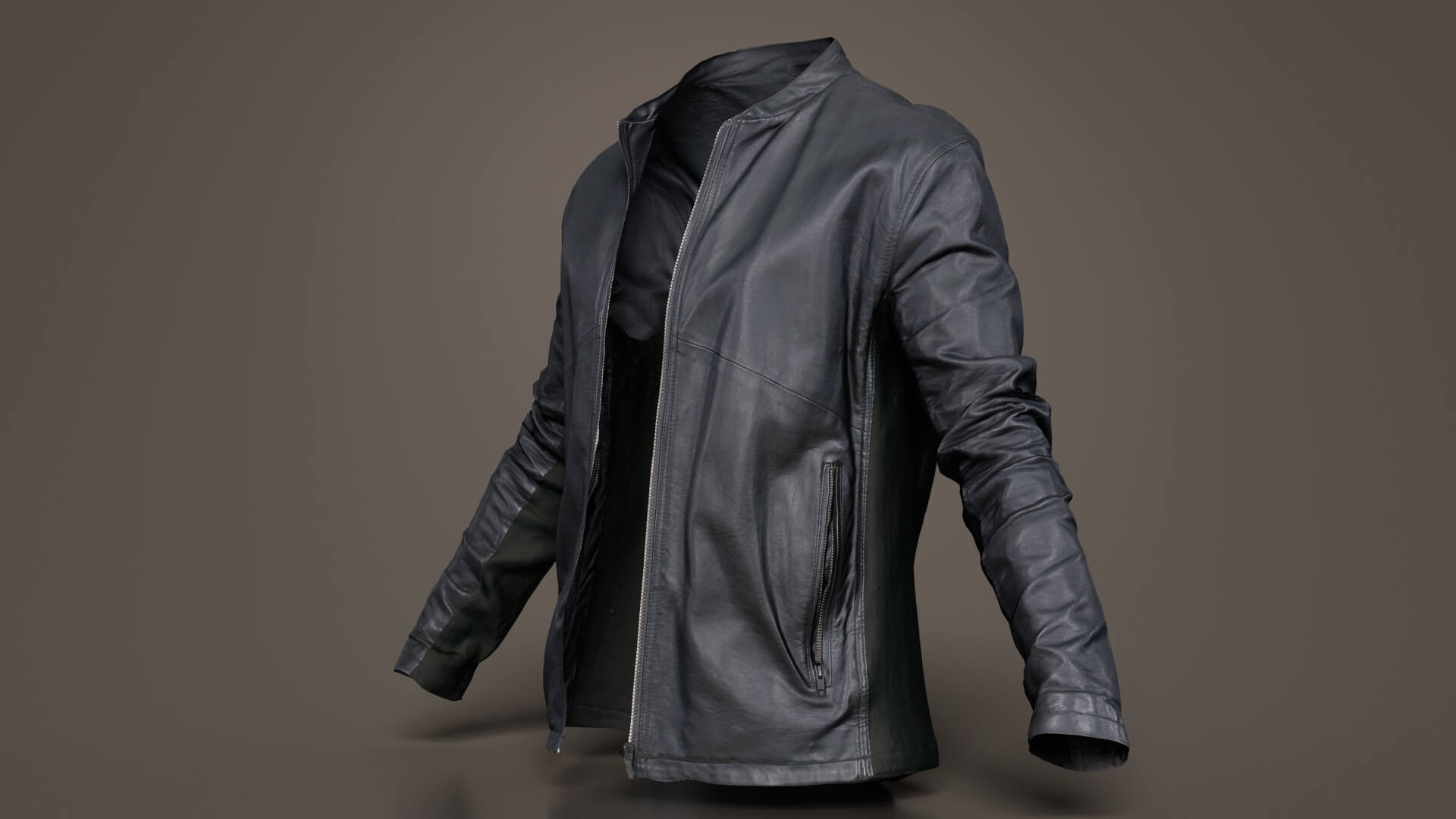 Leather Jacket Open - 3D Model by Polygonal Miniatures