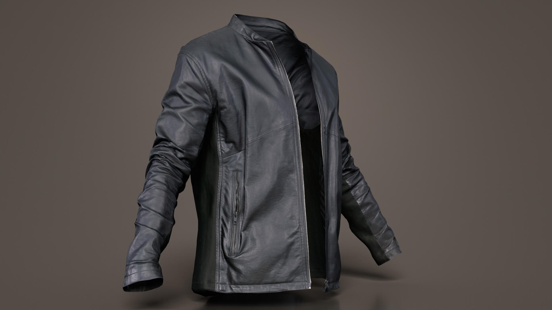 Leather Jacket Open - 3D Model by Polygonal Miniatures