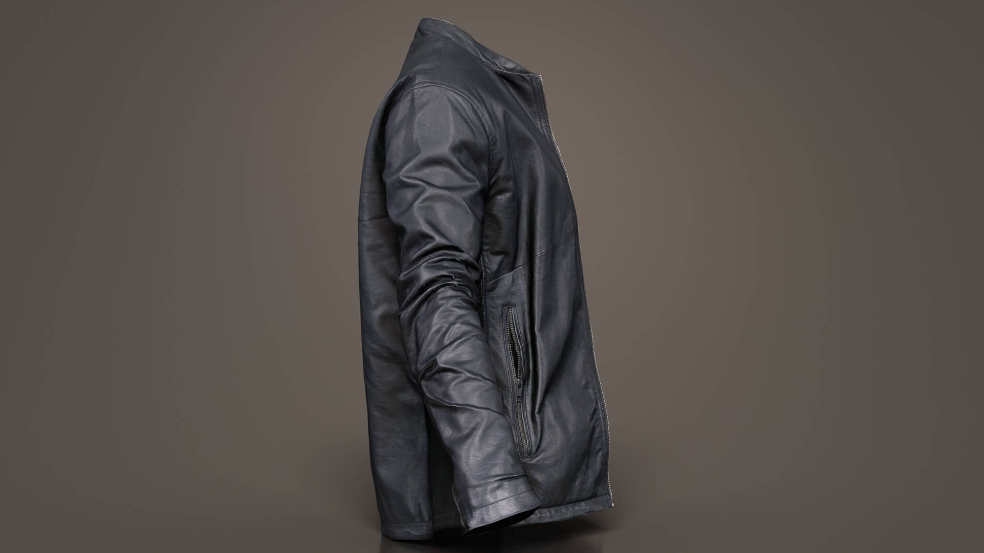 Leather Jacket Open - 3D Model by Polygonal Miniatures