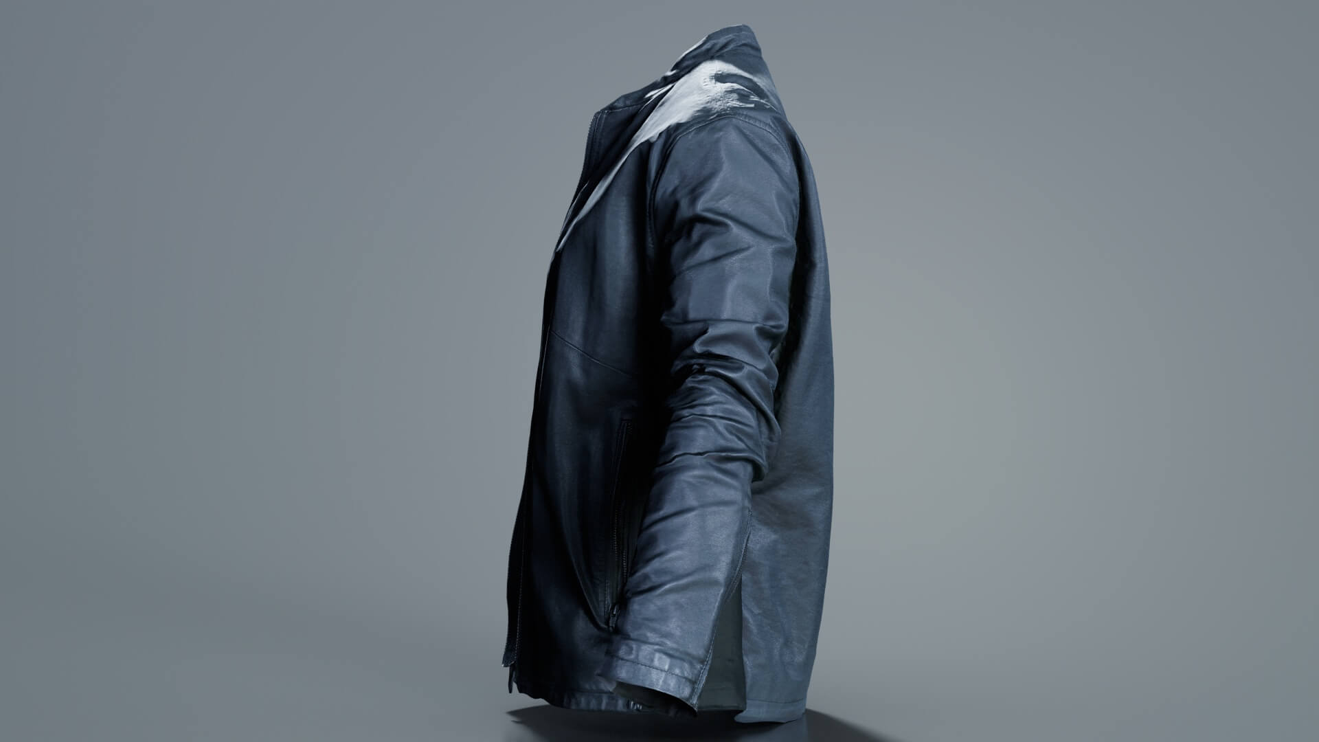 Leather Jacket Open - 3D Model by Polygonal Miniatures