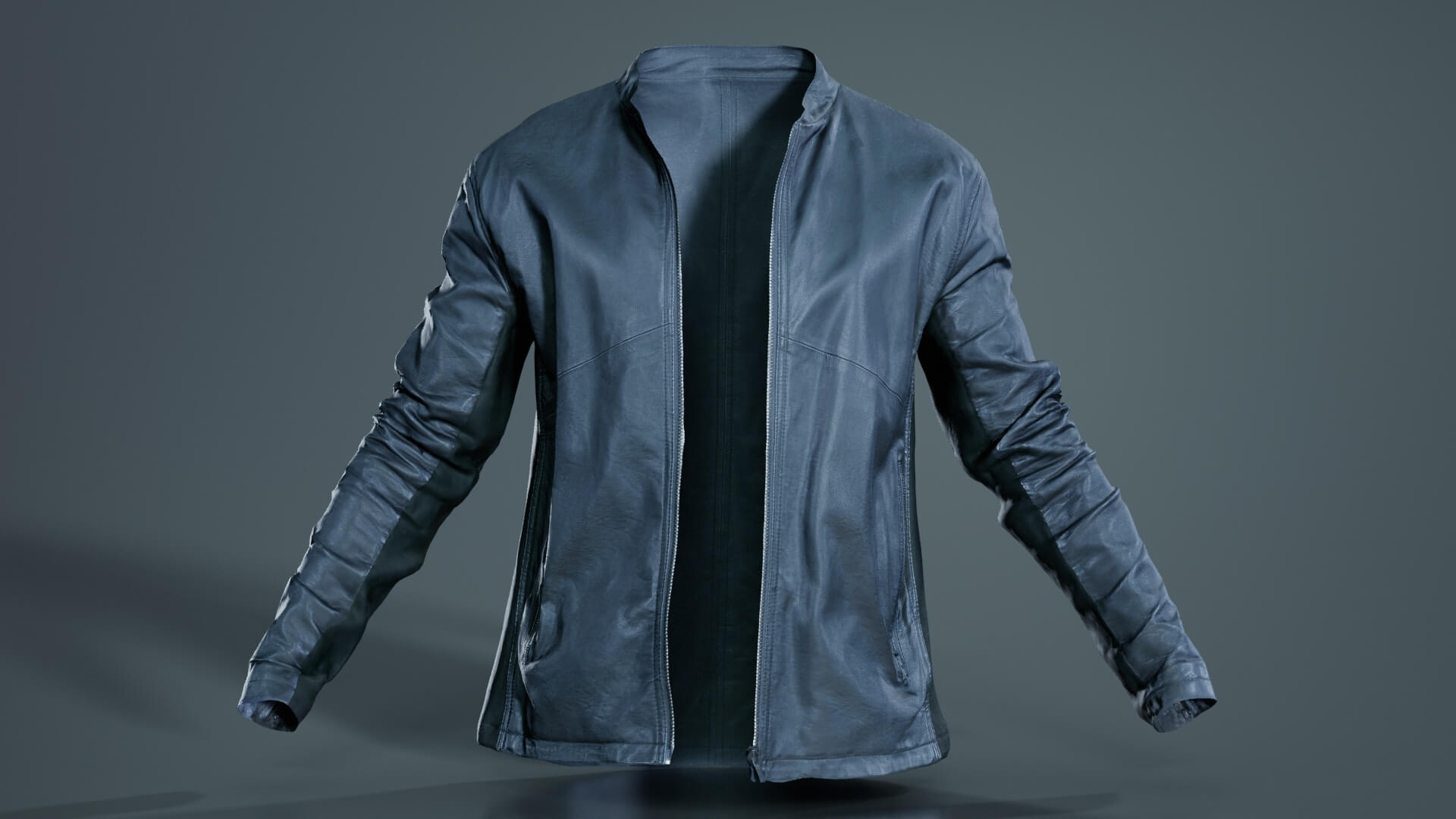 Leather Jacket Open - 3D Model by Polygonal Miniatures