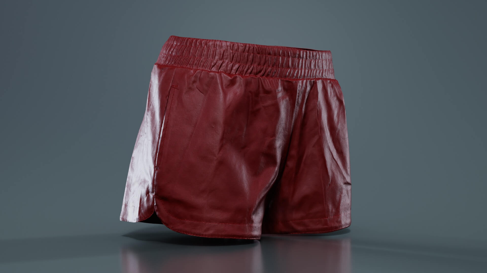 Leather Sports Shorts - 3D Model by Polygonal Miniatures