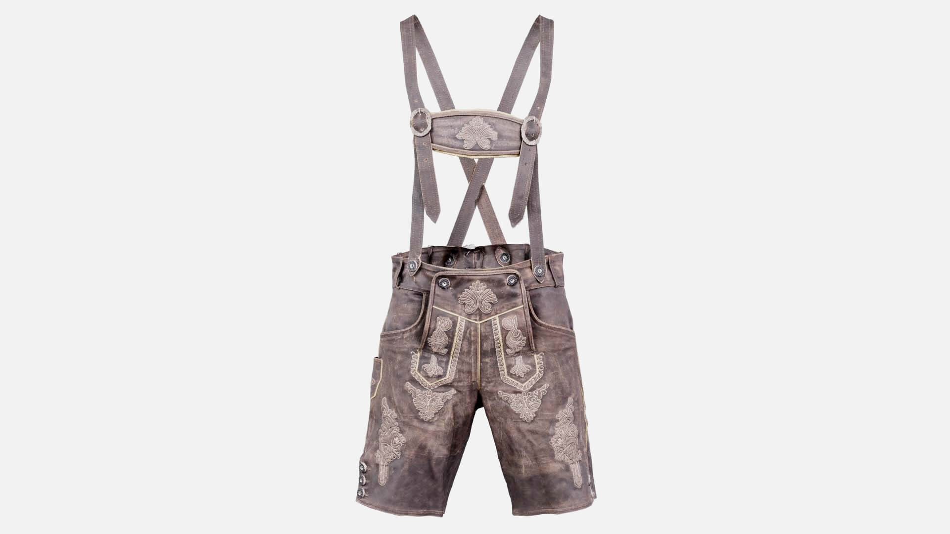 Lederhosen Dark Brown - 3D Model by Polygonal Miniatures