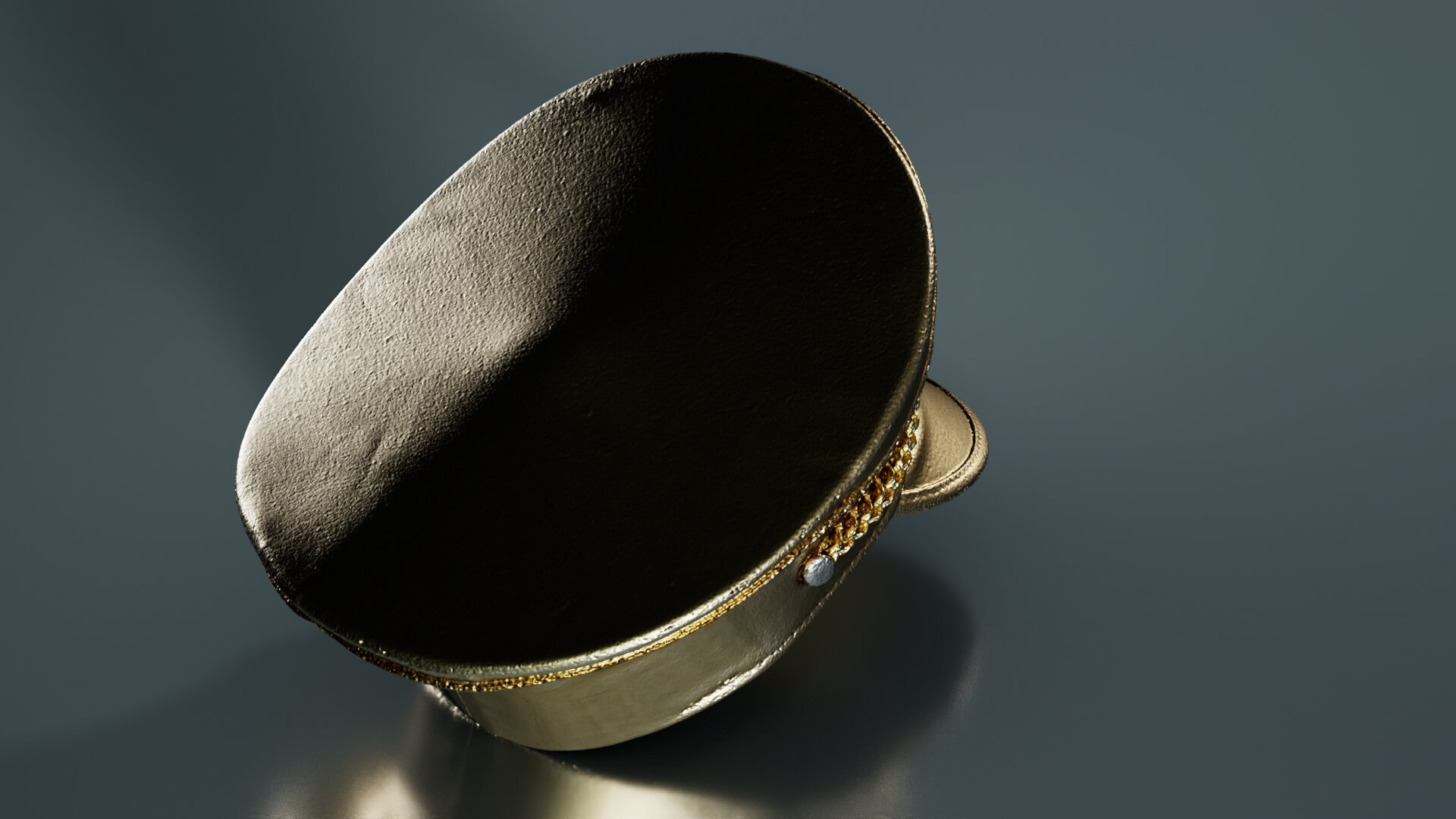 Metal Boss Chained Hat - 3D Model by Polygonal Miniatures