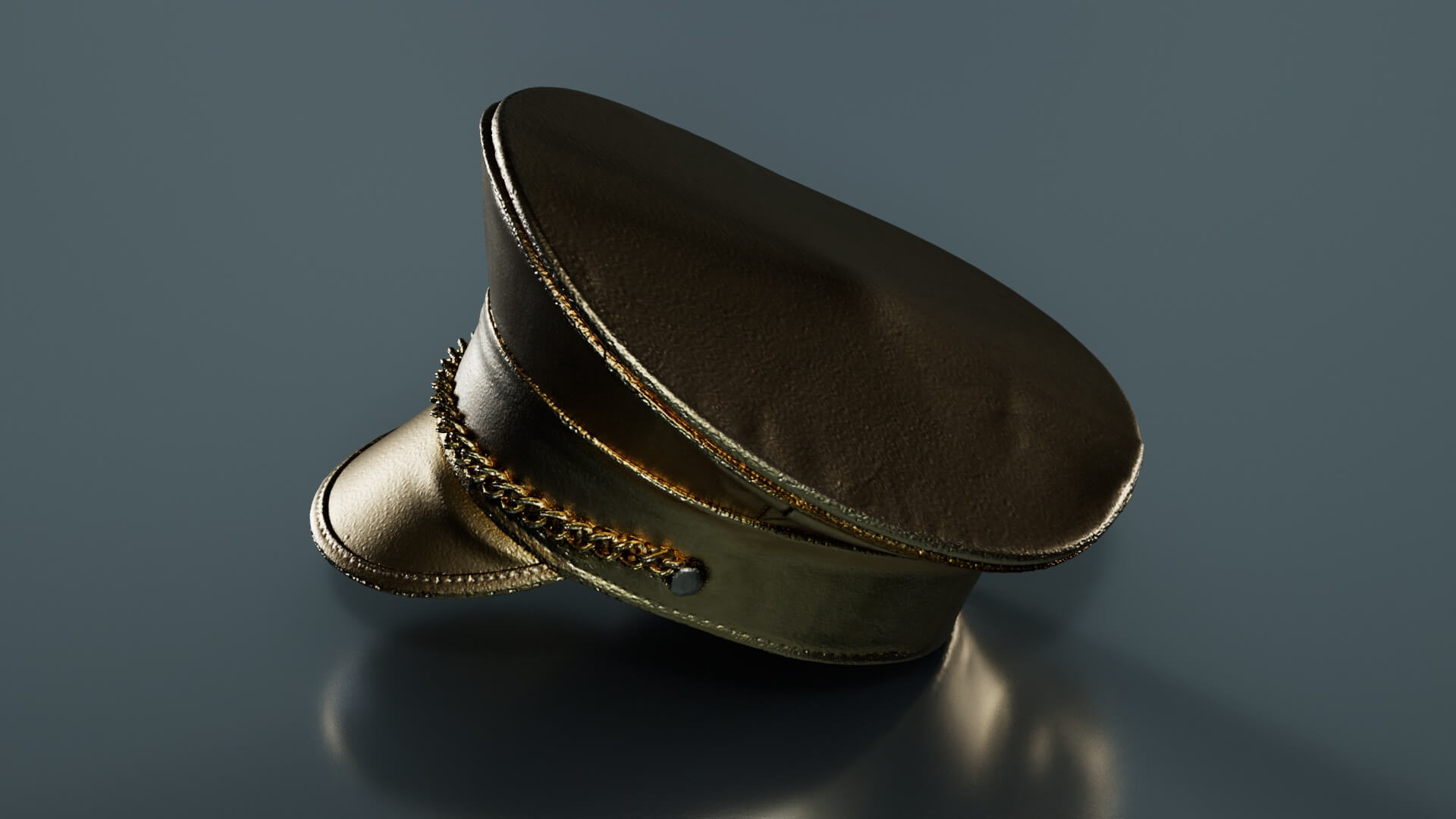 Metal Boss Chained Hat - 3D Model by Polygonal Miniatures