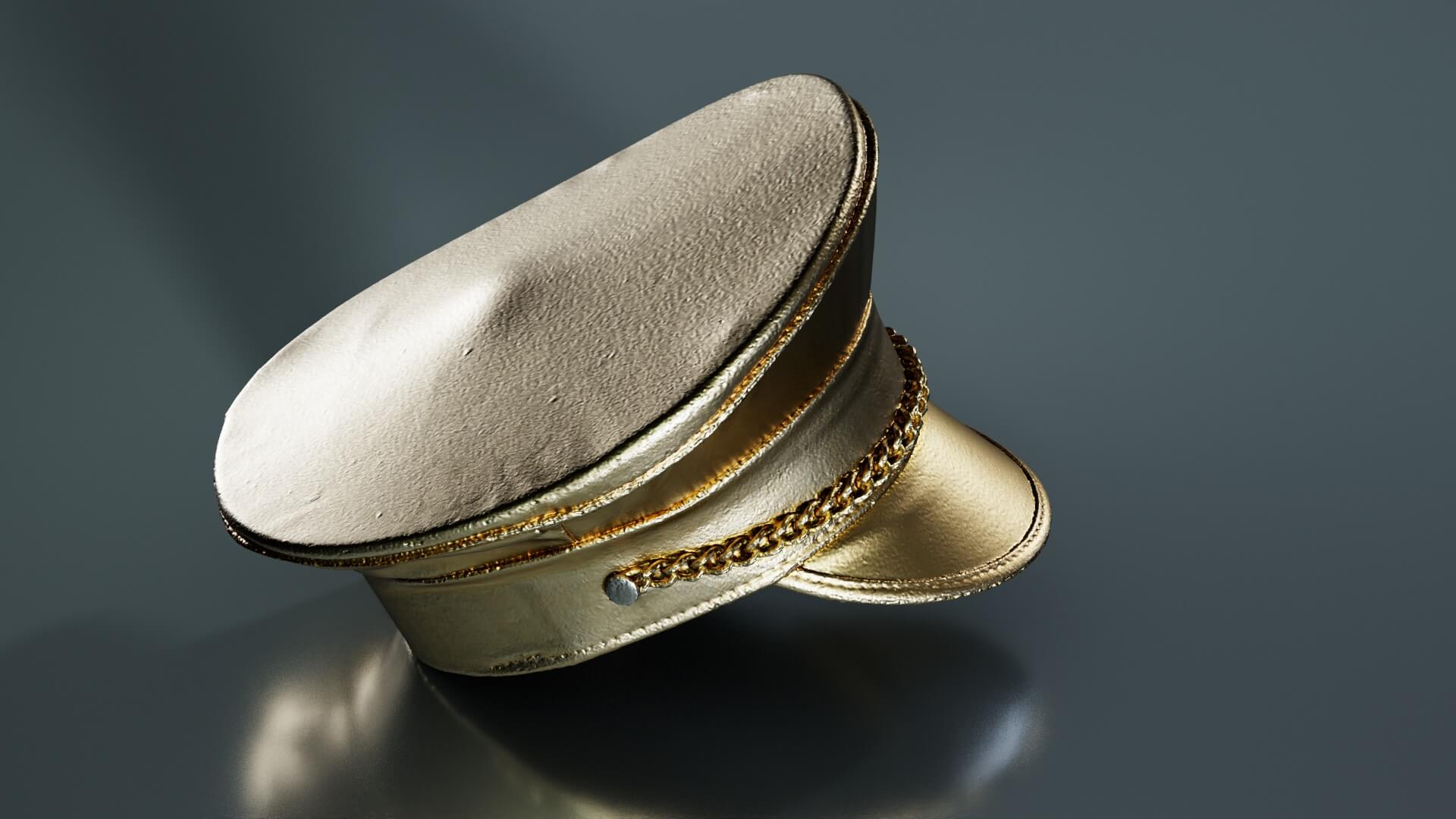 Metal Boss Chained Hat - 3D Model by Polygonal Miniatures