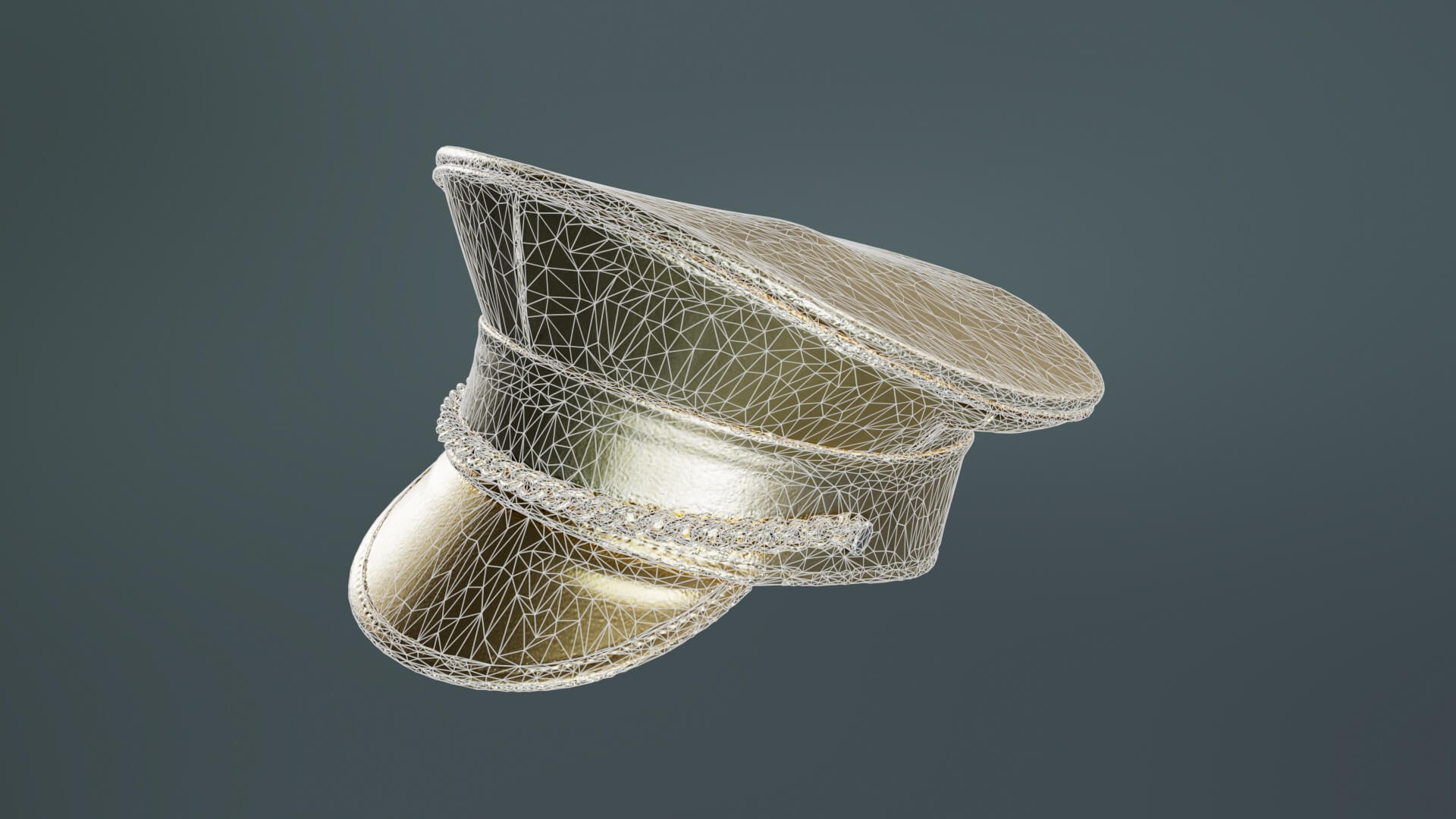 Metal Boss Chained Hat - 3D Model by Polygonal Miniatures