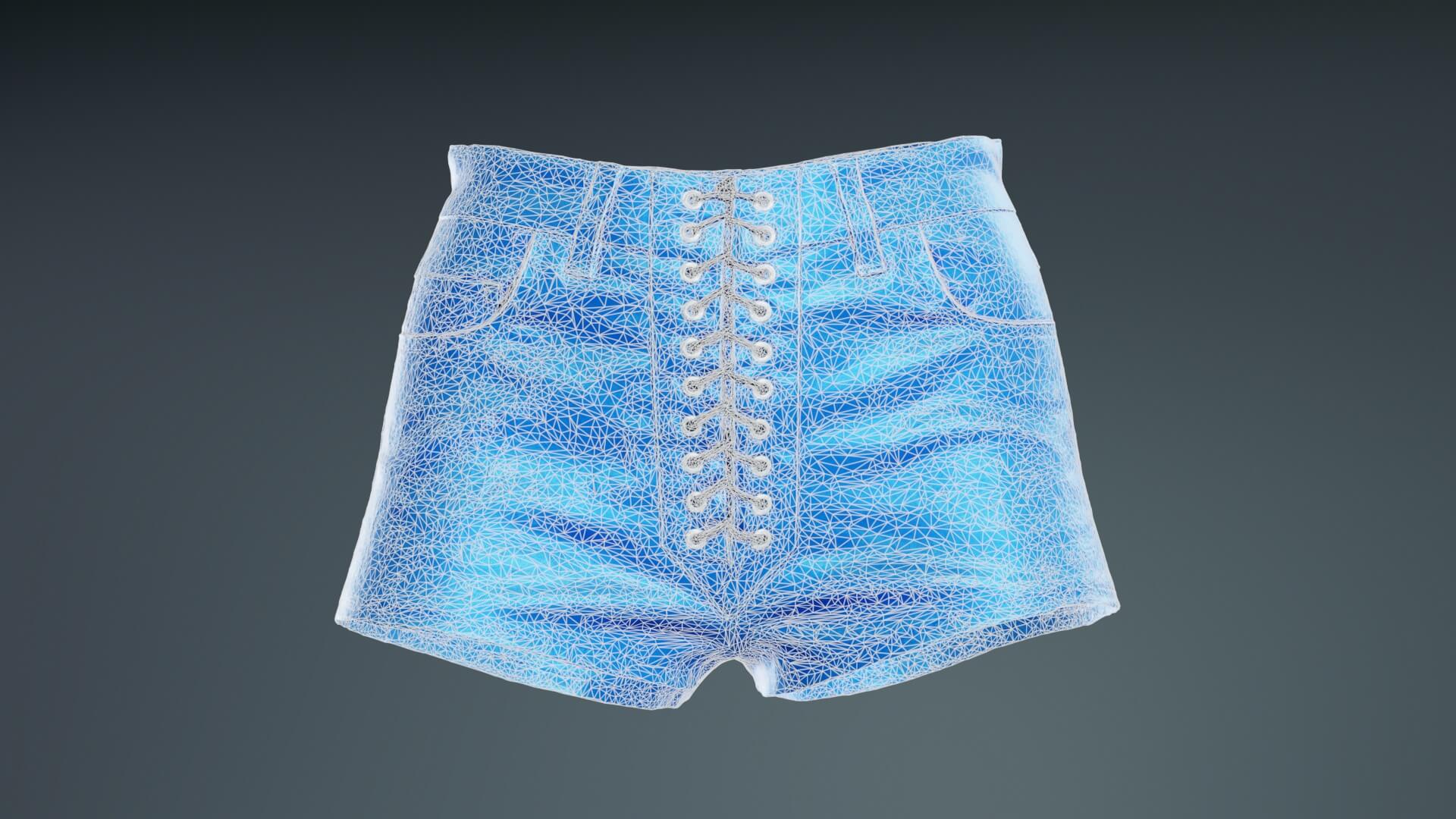 Metallic Hotpants - 3D Model by Polygonal Miniatures