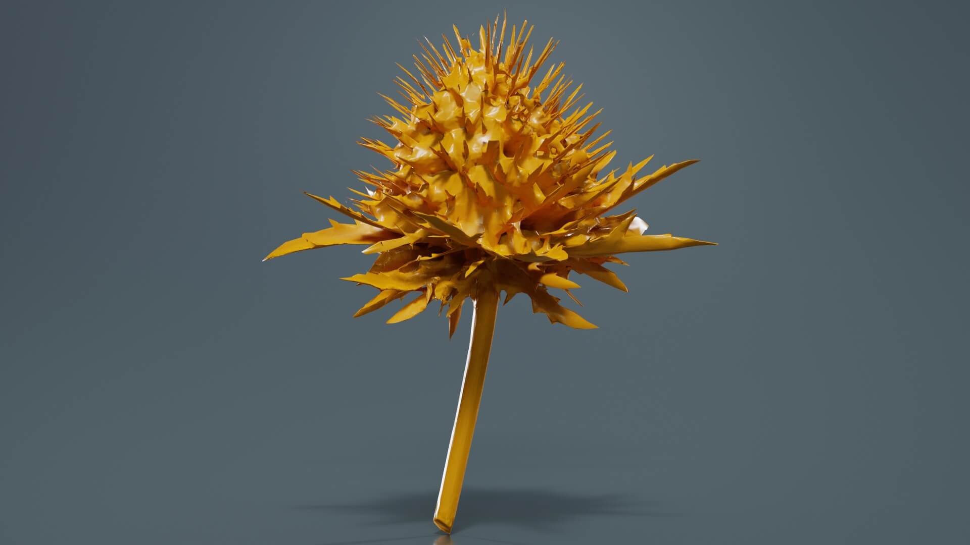 Milk Marian Mary Blessed Thistle Silybum Marianum - 3D Model by ...