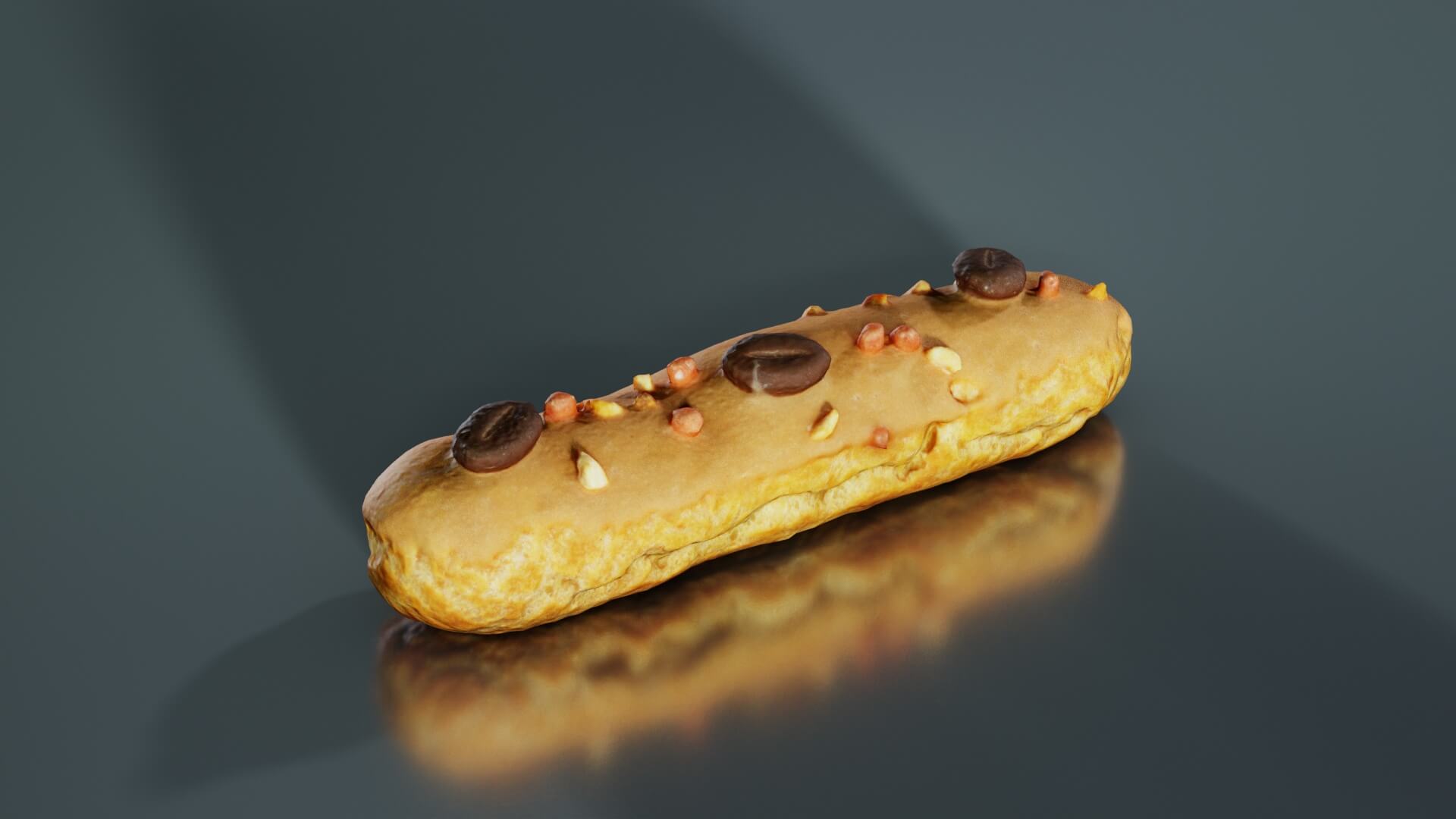 Moka Eclair - 3D Model by Polygonal Miniatures