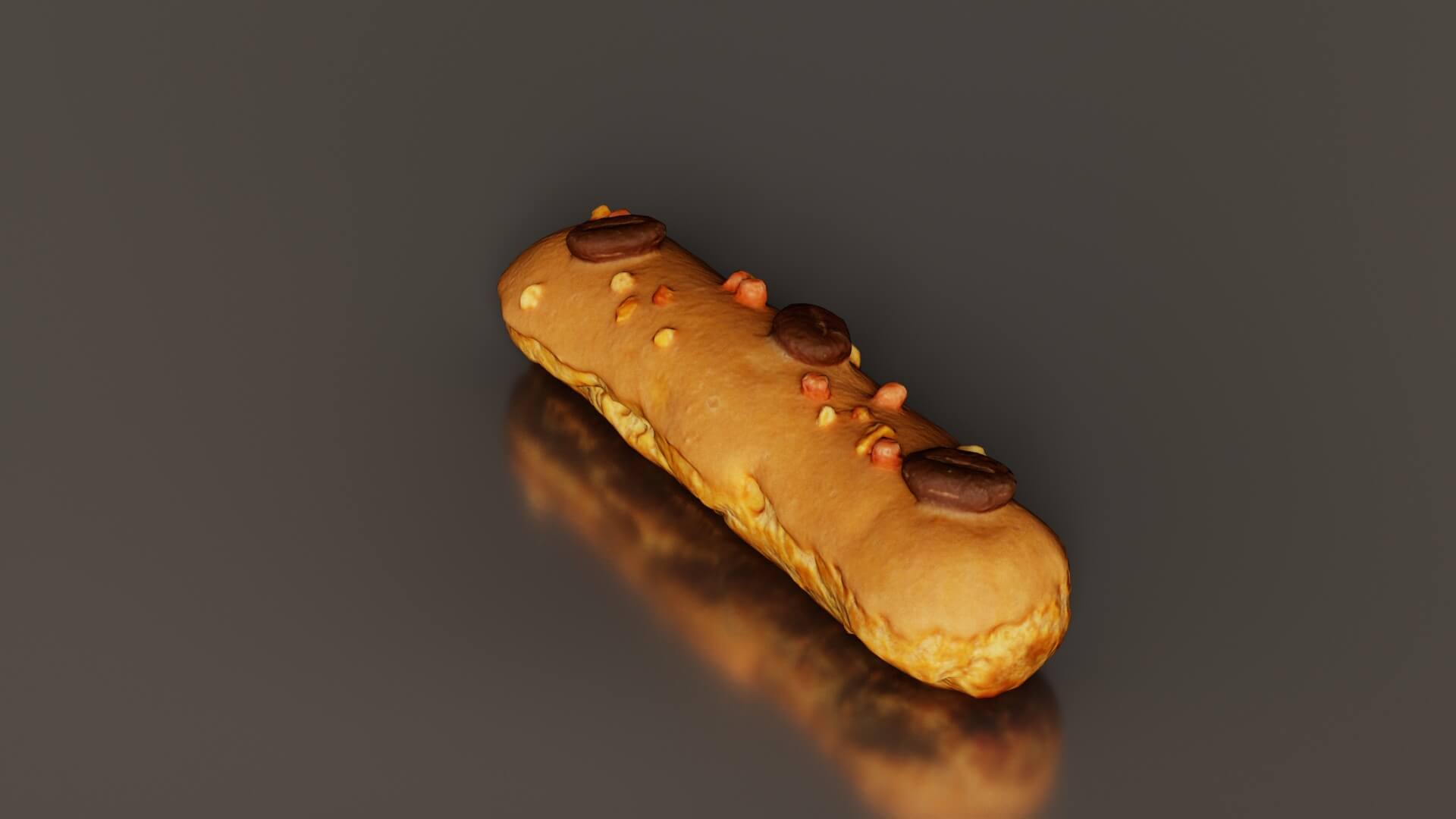 Moka Eclair - 3D Model by Polygonal Miniatures