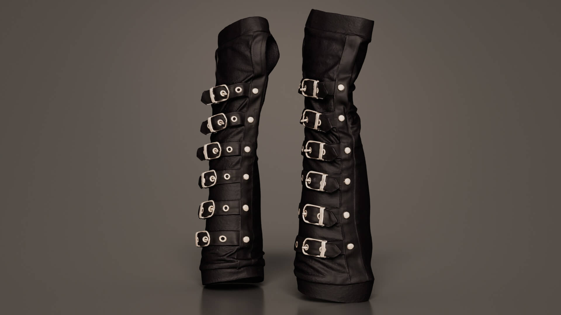 Multi Buckle Glove - 3D Model by Polygonal Miniatures