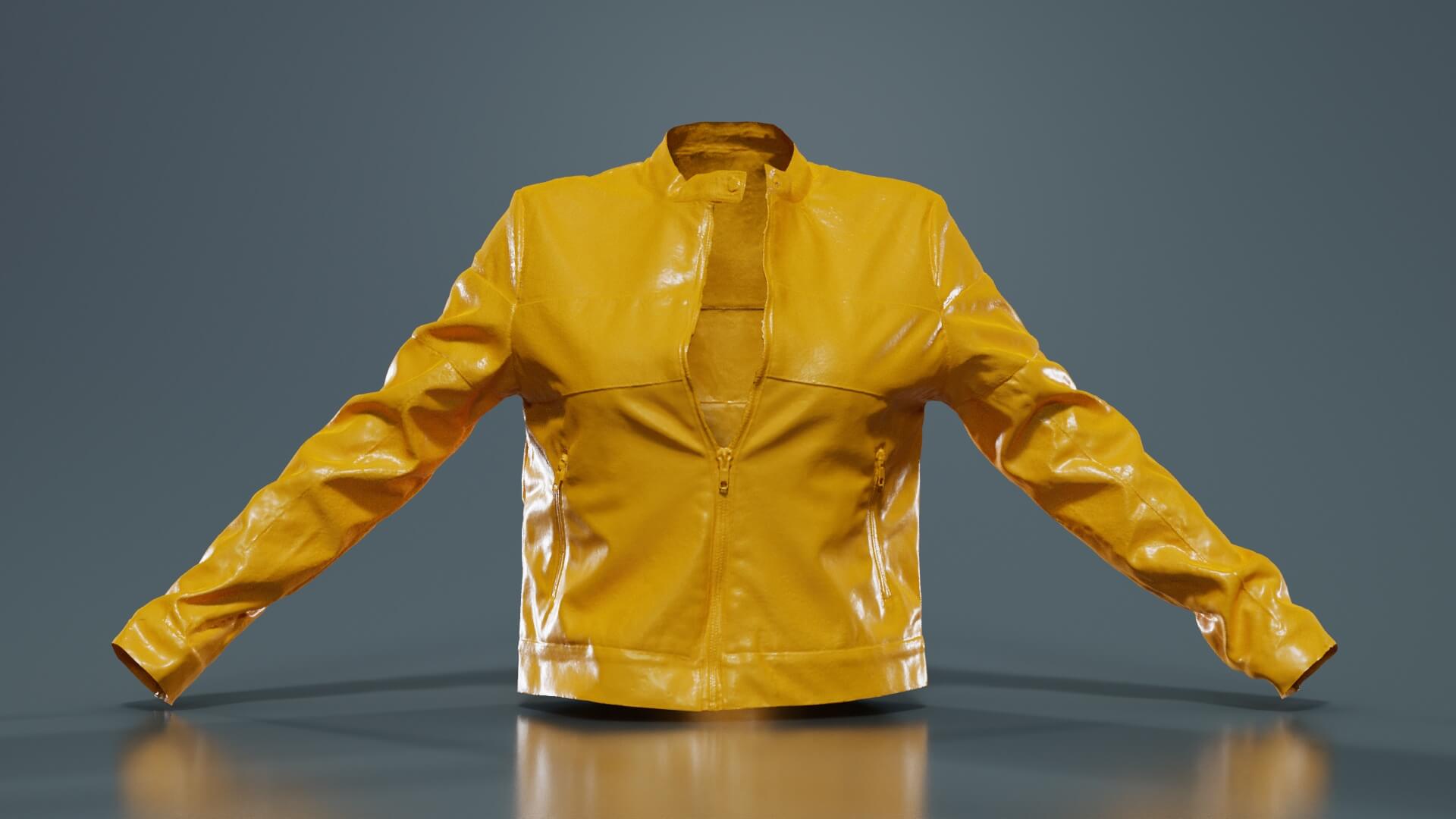 Multi Color Leather Jacket - 3D Model by Polygonal Miniatures