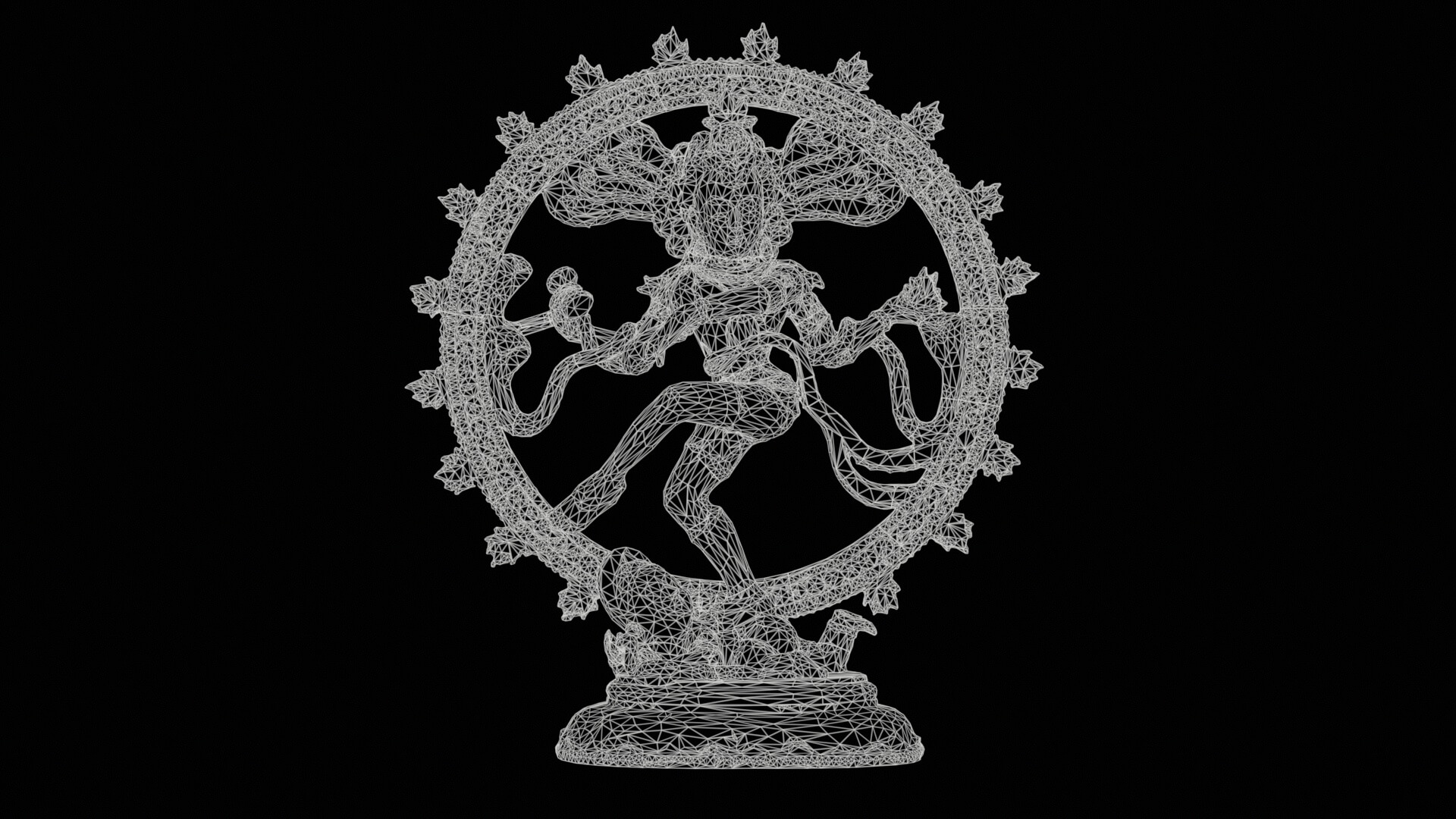 Nataraj Statue - 3D Model by Polygonal Miniatures