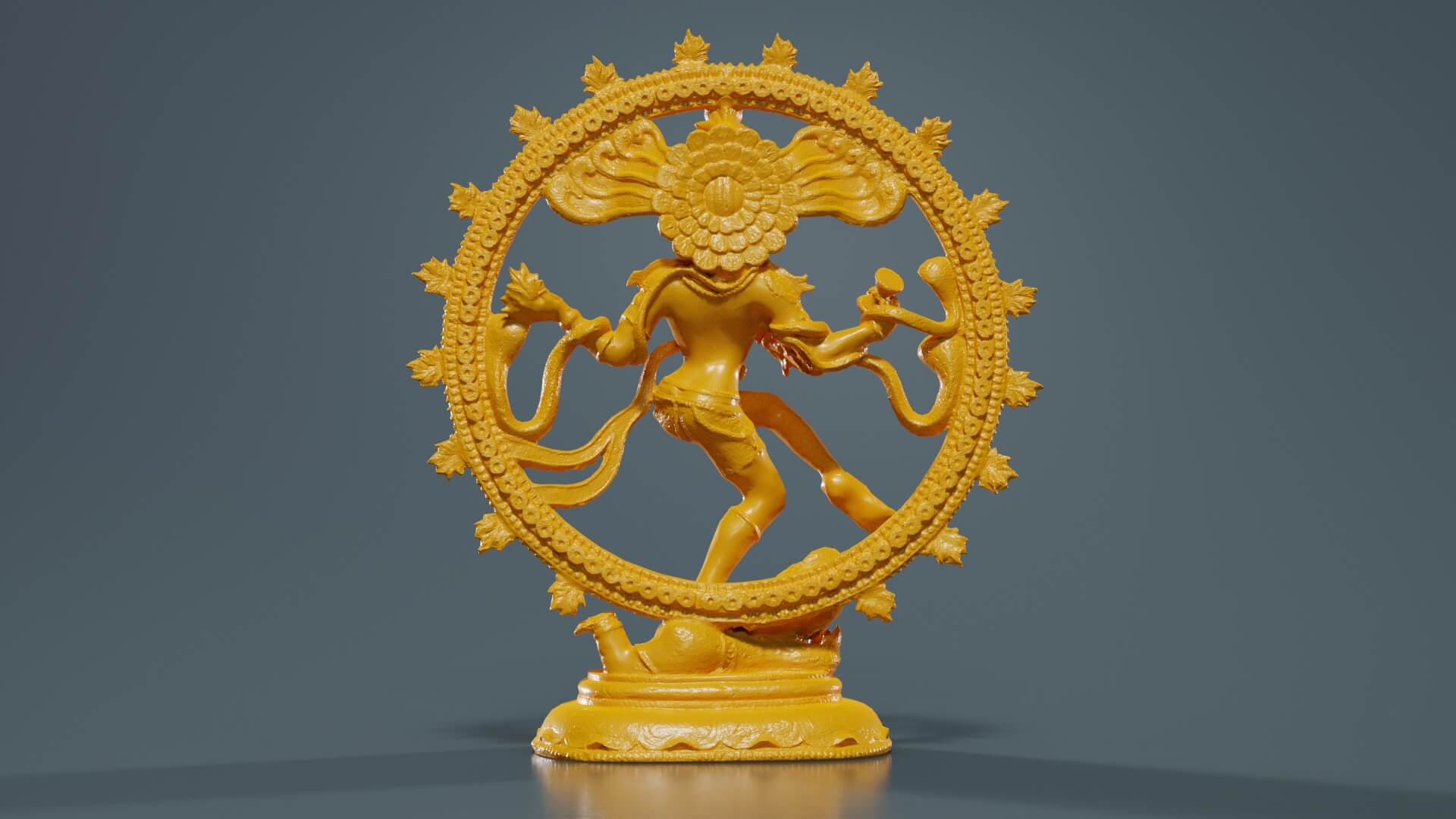 Nataraj Statue - 3D Model by Polygonal Miniatures