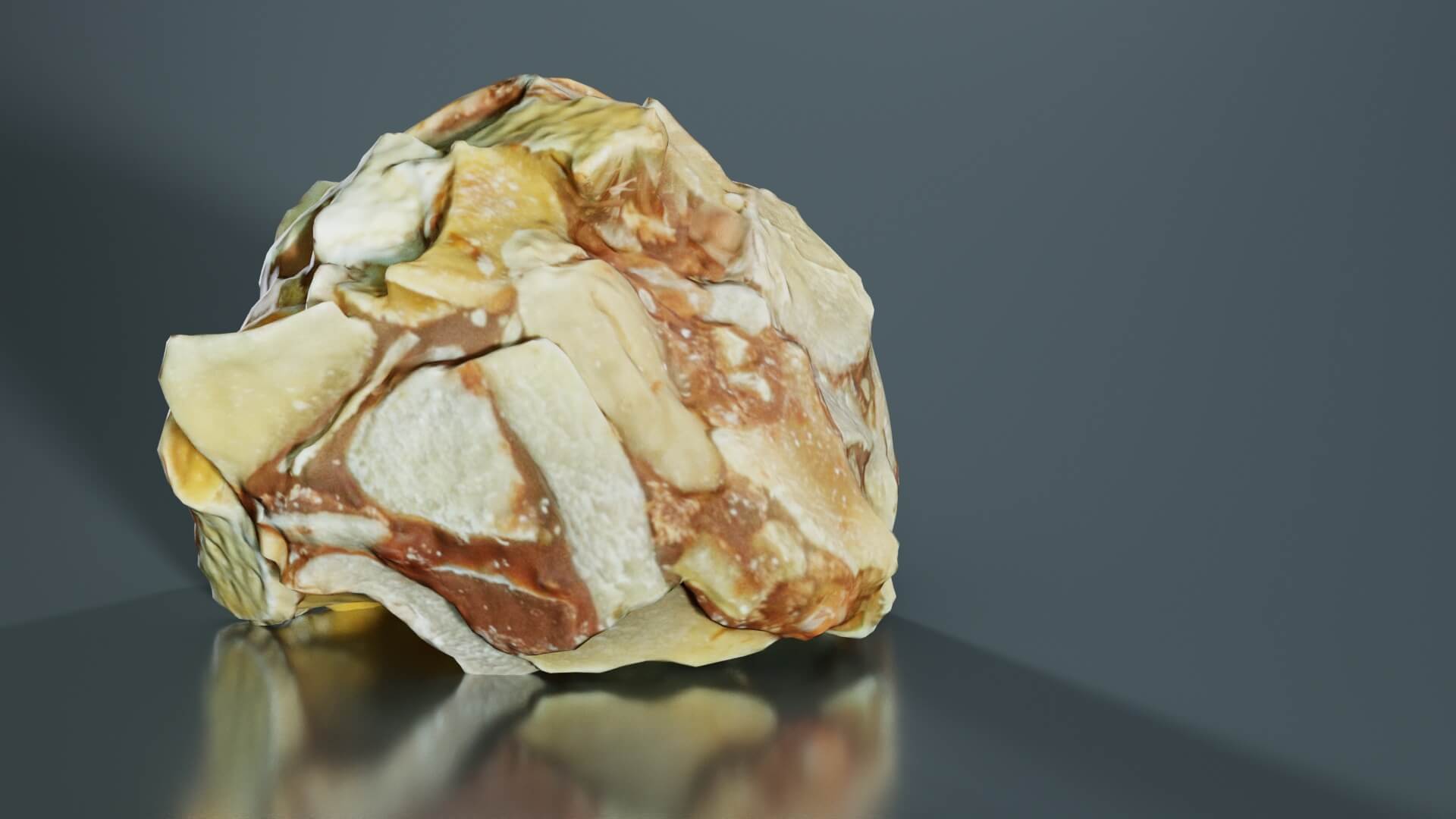 Nut Covered Praline - 3D Model by Polygonal Miniatures